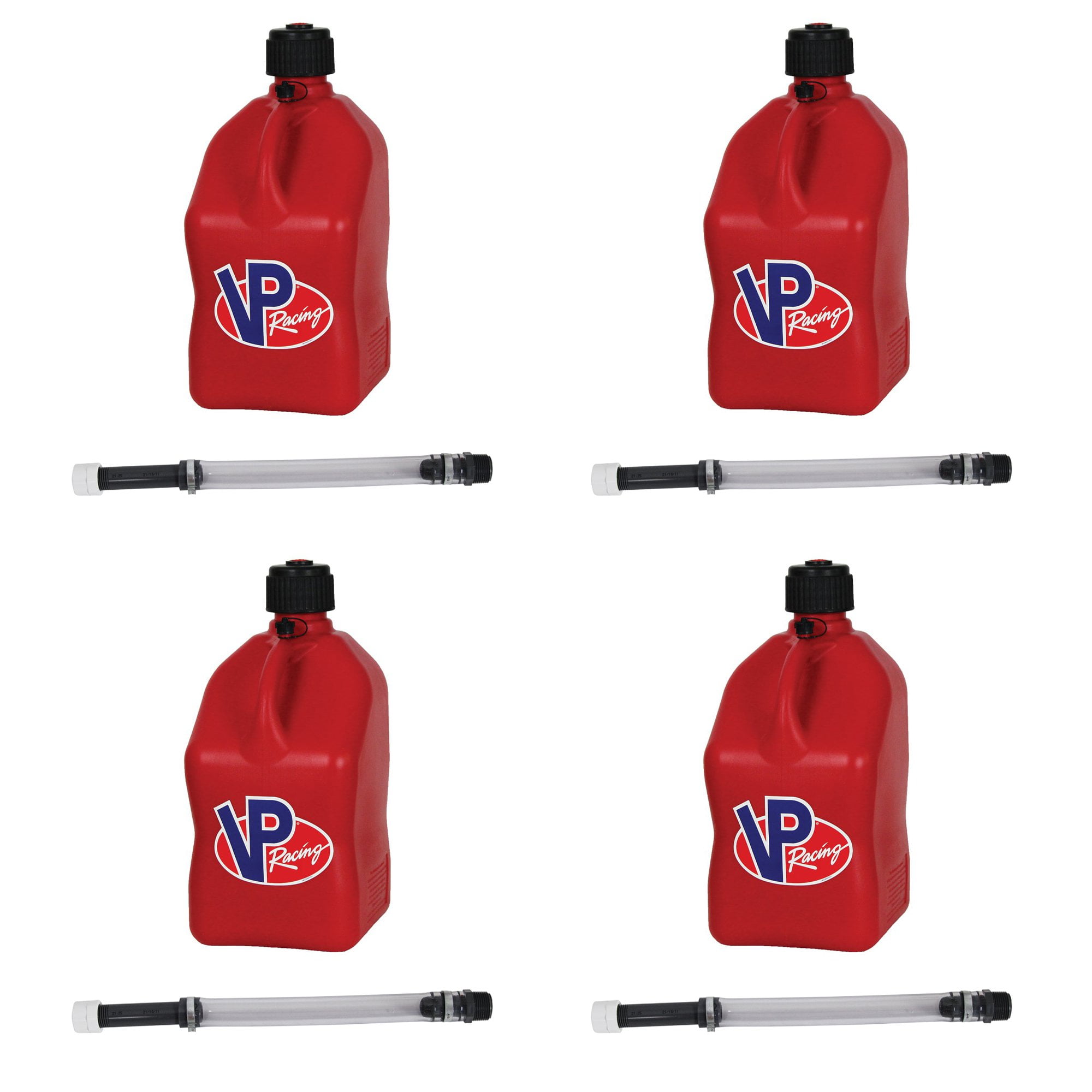 VP Racing Fuels 5.5 Gal Motorsport Utility Jug with Deluxe Hose, Red (4 ...