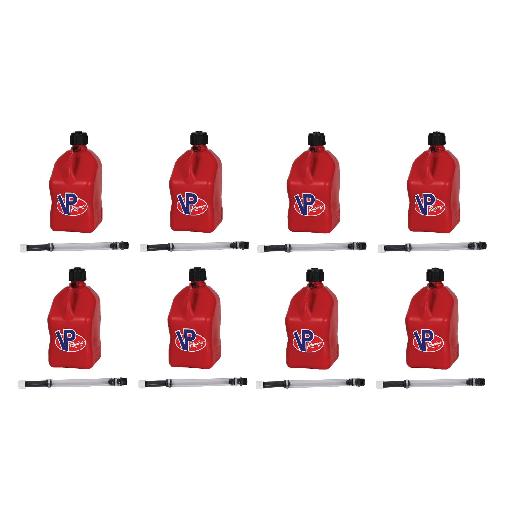 VP Racing Fuels Motorsport 5.5 Gallon Square Utility Jugs, Red (8 Pack ...