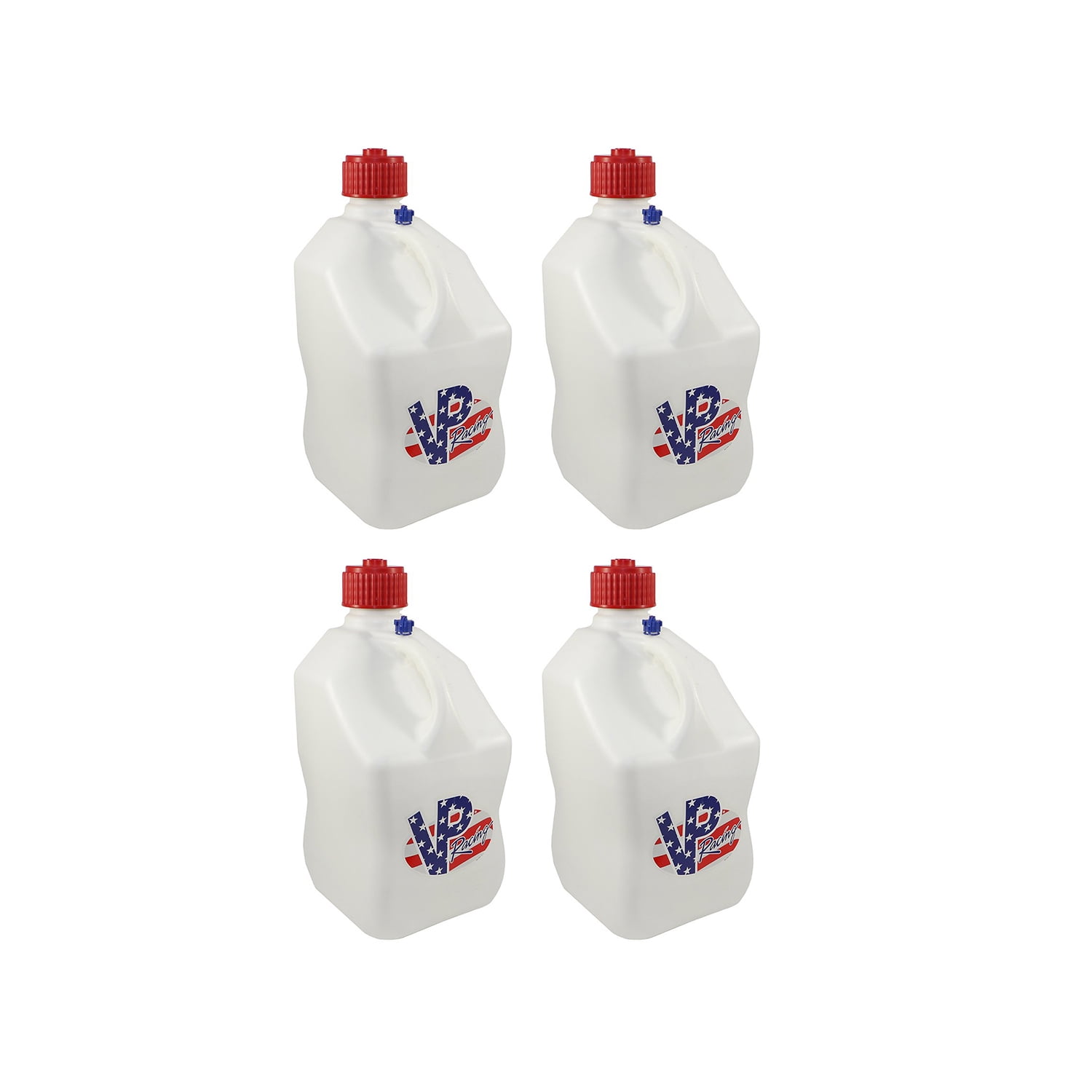 VP Racing Fuels Motorsport 5.5 Gallon Square Utility Jugs, White (4 ...