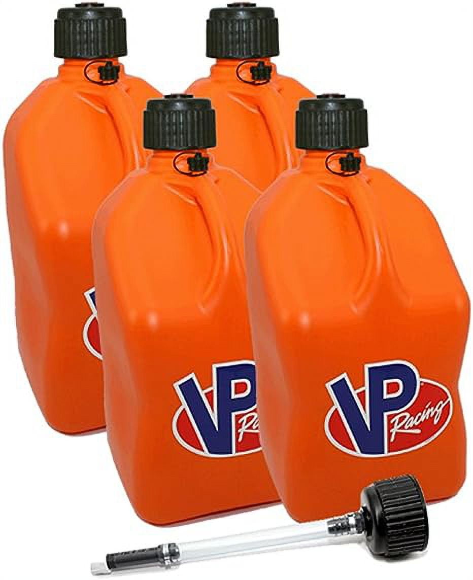 VP Racing Fuels Motorsport 5 Gallon Square Plastic Utility Jug Orange ...