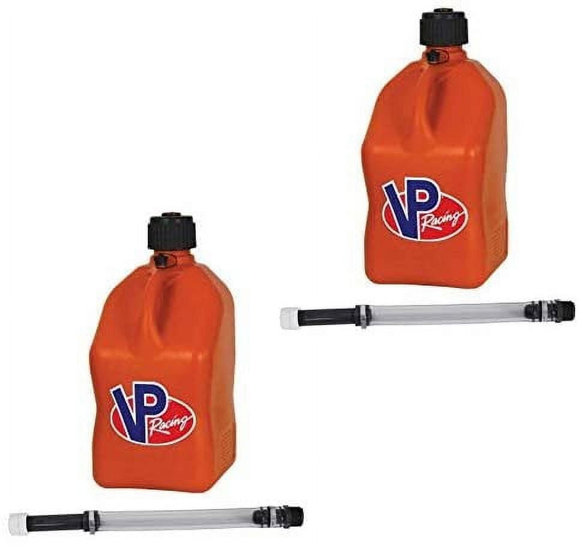 VP Racing 3572-CA, 5.5 Gallon Square Orange Motorsport Jug w/ 14 Inch ...