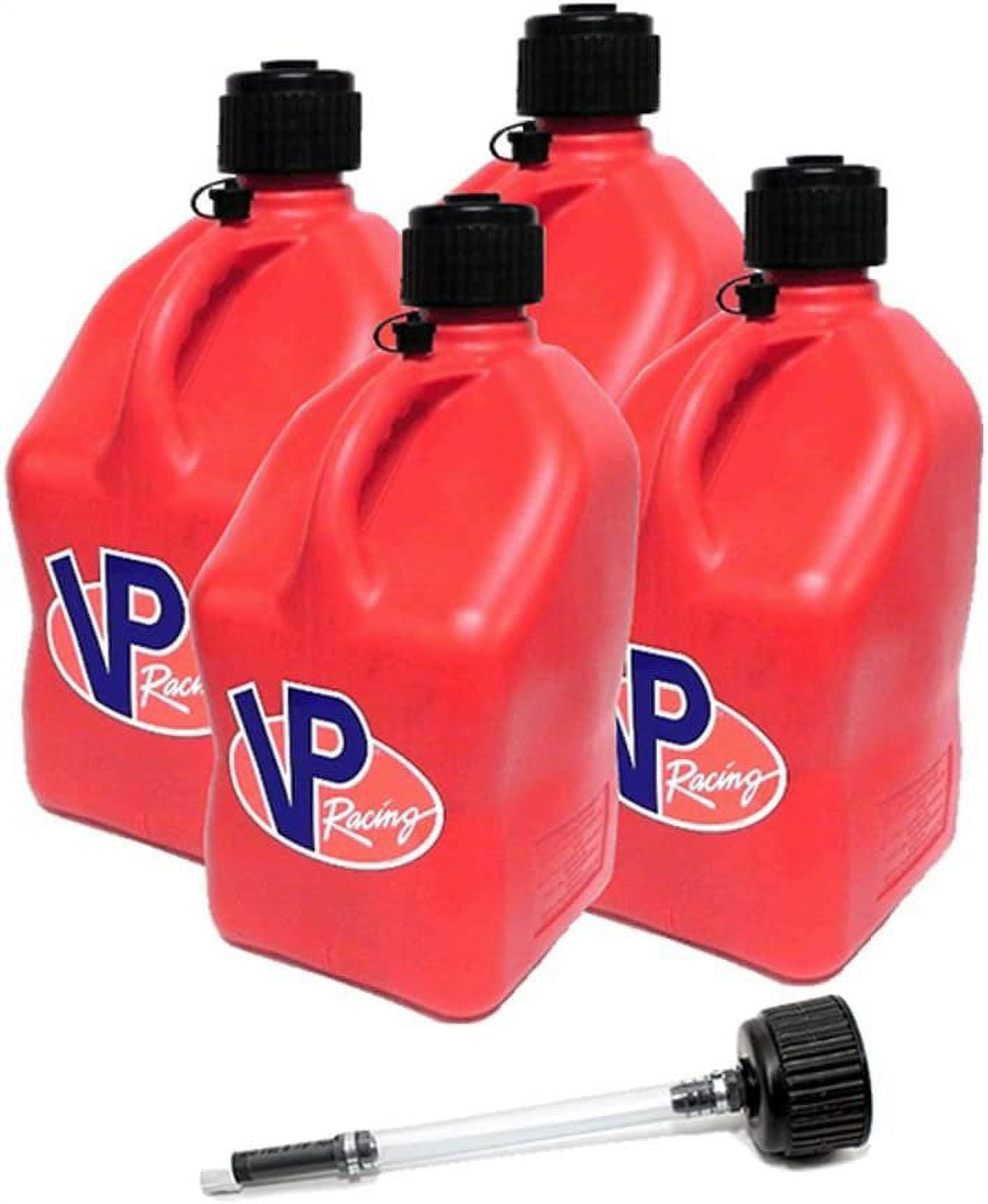 VP Racing Fuels Red 5 Gallon Square Utility Jugs with Extra Cap ...