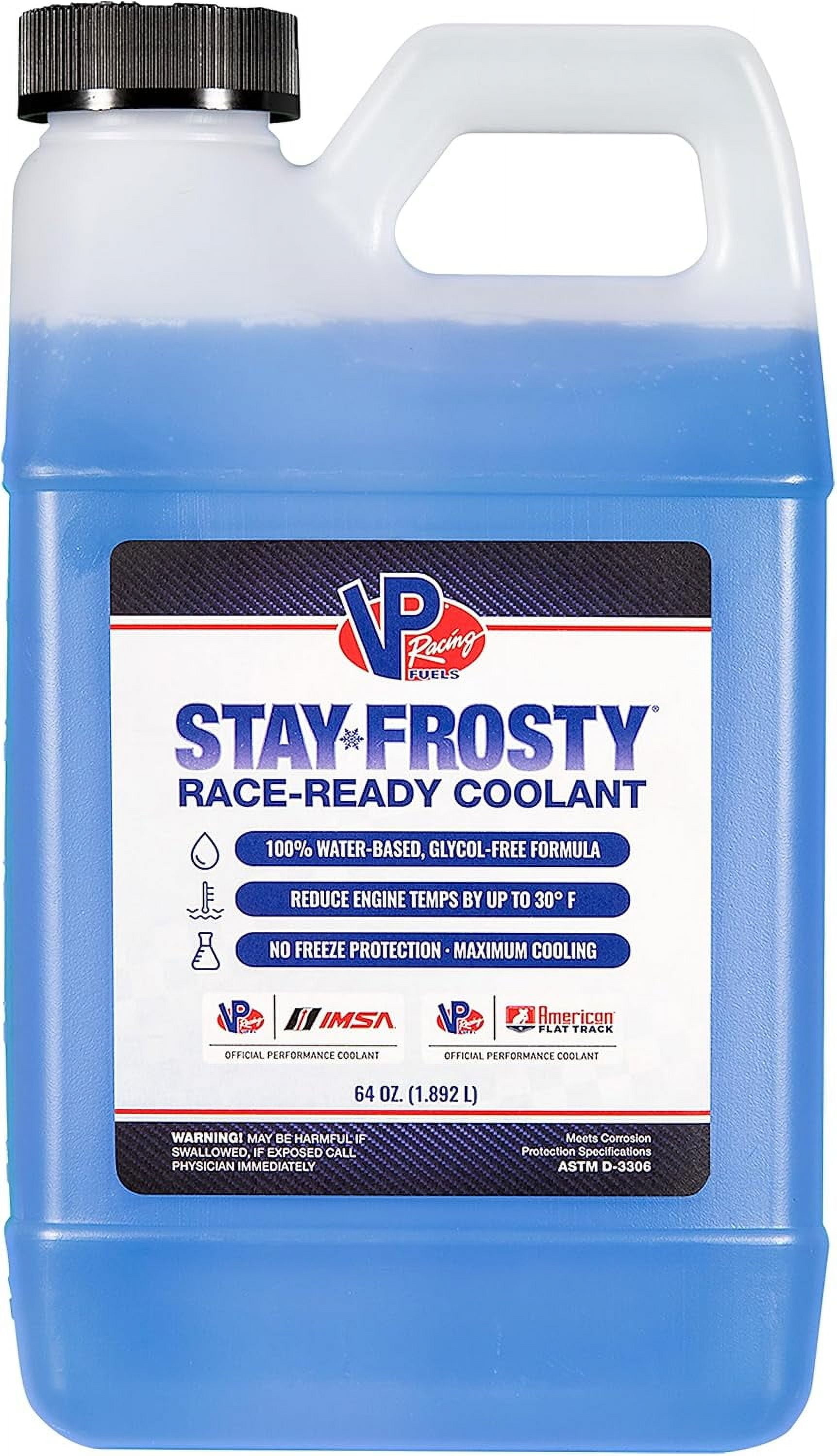 VP Racing 2301 Stay Frosty Race-Ready Coolant 64 Ounces for High ...