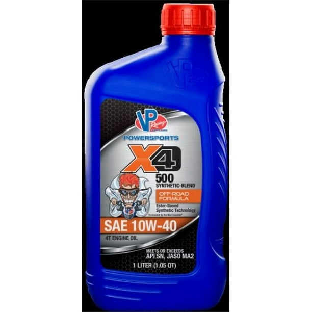 VP Racing Fuels VP7194003 X4 500 Semi-Synthetic Offroad Engine Oil ...