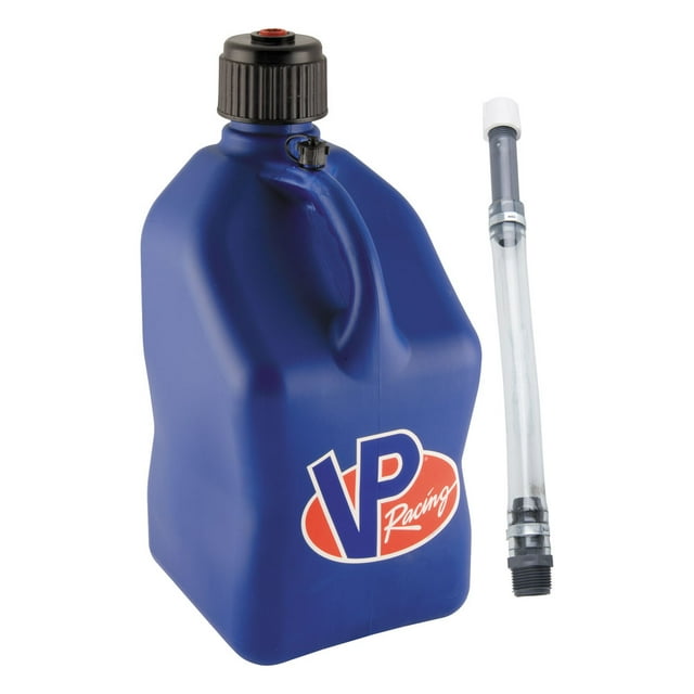 VP Racing Square Utility Jug with Deluxe Jug Tube 5.5 Gallons Blue ...