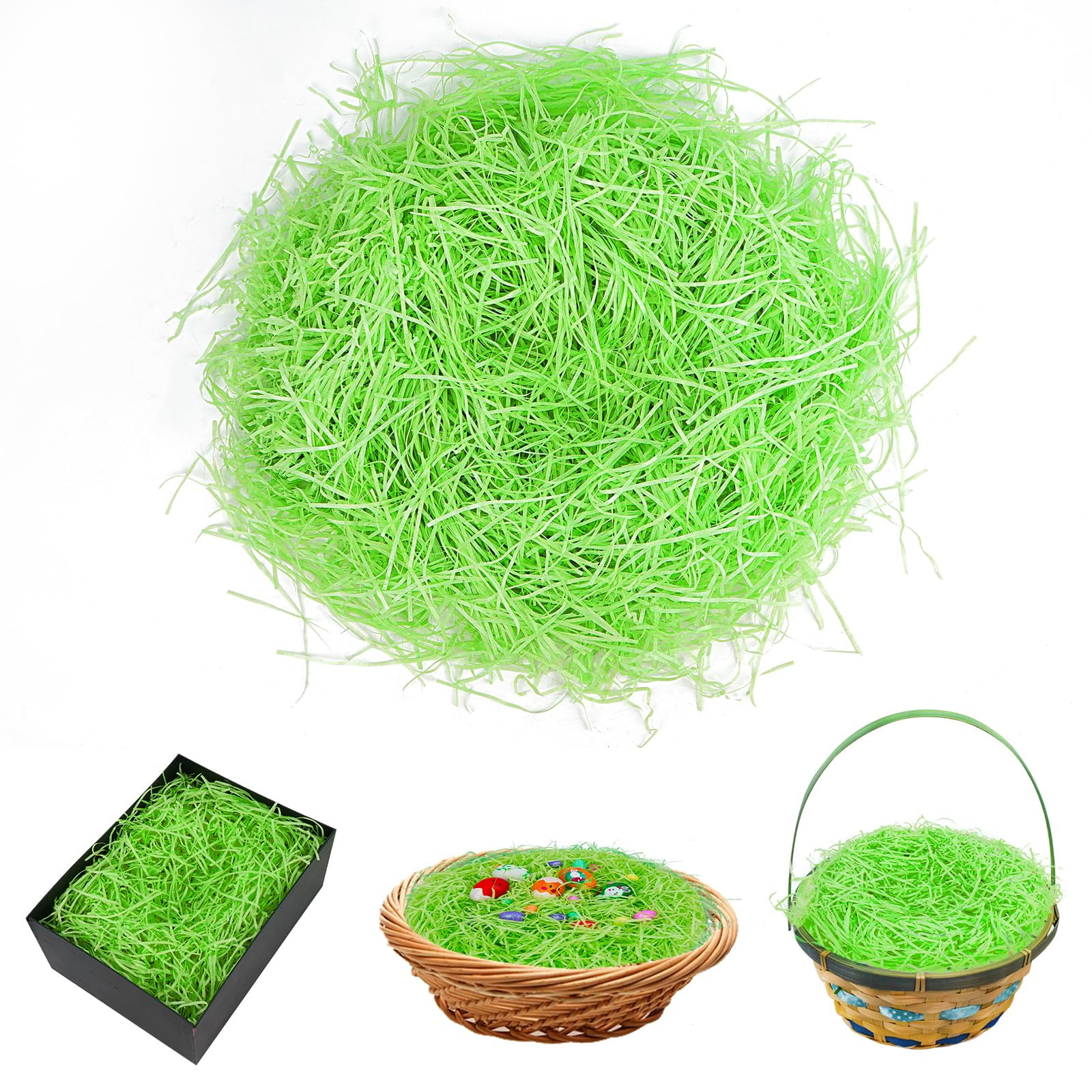 VPCRT6 Easter Basket Grass for Easter Basket Filling, DIY Easter Gift Packaging, Easter Party ...