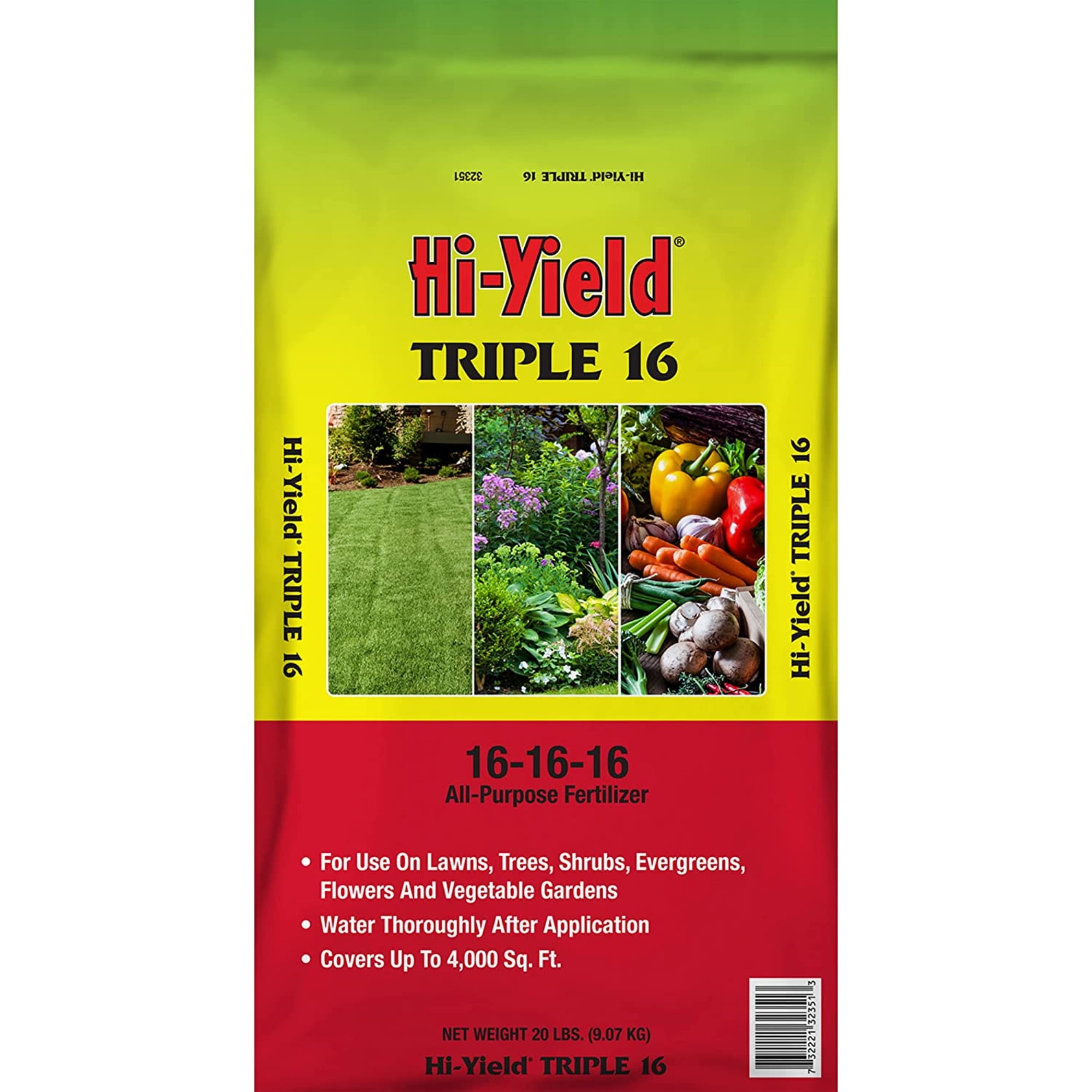 VPG Hi-Yield Triple 16 All-Purpose Granular Lawn Fertilizer, Nitrogen ...