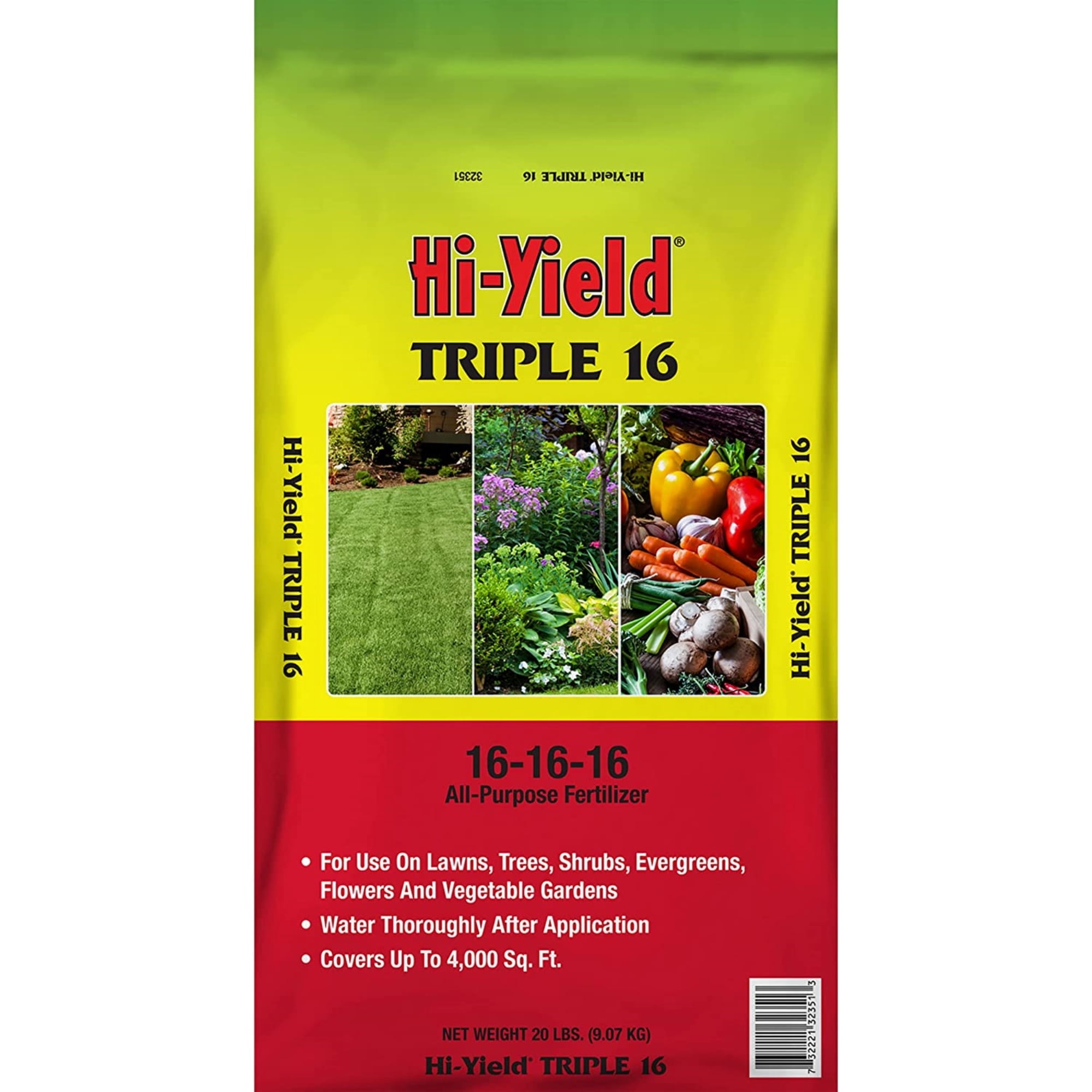 VPG Hi-Yield Triple 16 All-Purpose Granular Lawn Fertilizer, Nitrogen ...