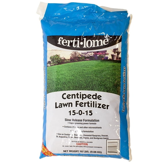 Ferti-Lome Centipede Lawn Fertilizer 15-0-15, Iron Enriched for Greener ...