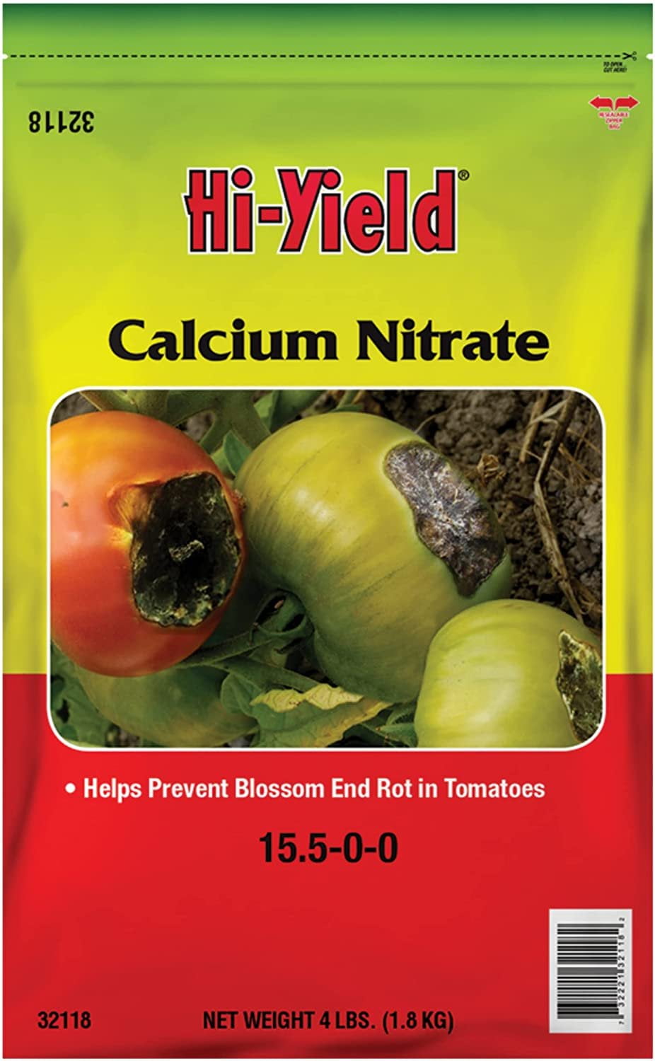 Hi-Yield 32118 Calcium Nitrate Plant Fertilizer 4 Lb for Tomatoes and ...