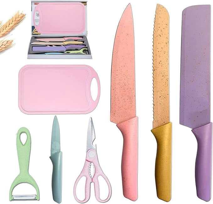 VPGS Colorful Knives Professional Carbon Stainless Steel Chefs Knives ...