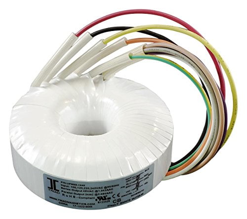 VPM240-210 Toroidal Transformer, 50 VA, 2 x 120V, 420 mA, Chassis, 100V ...
