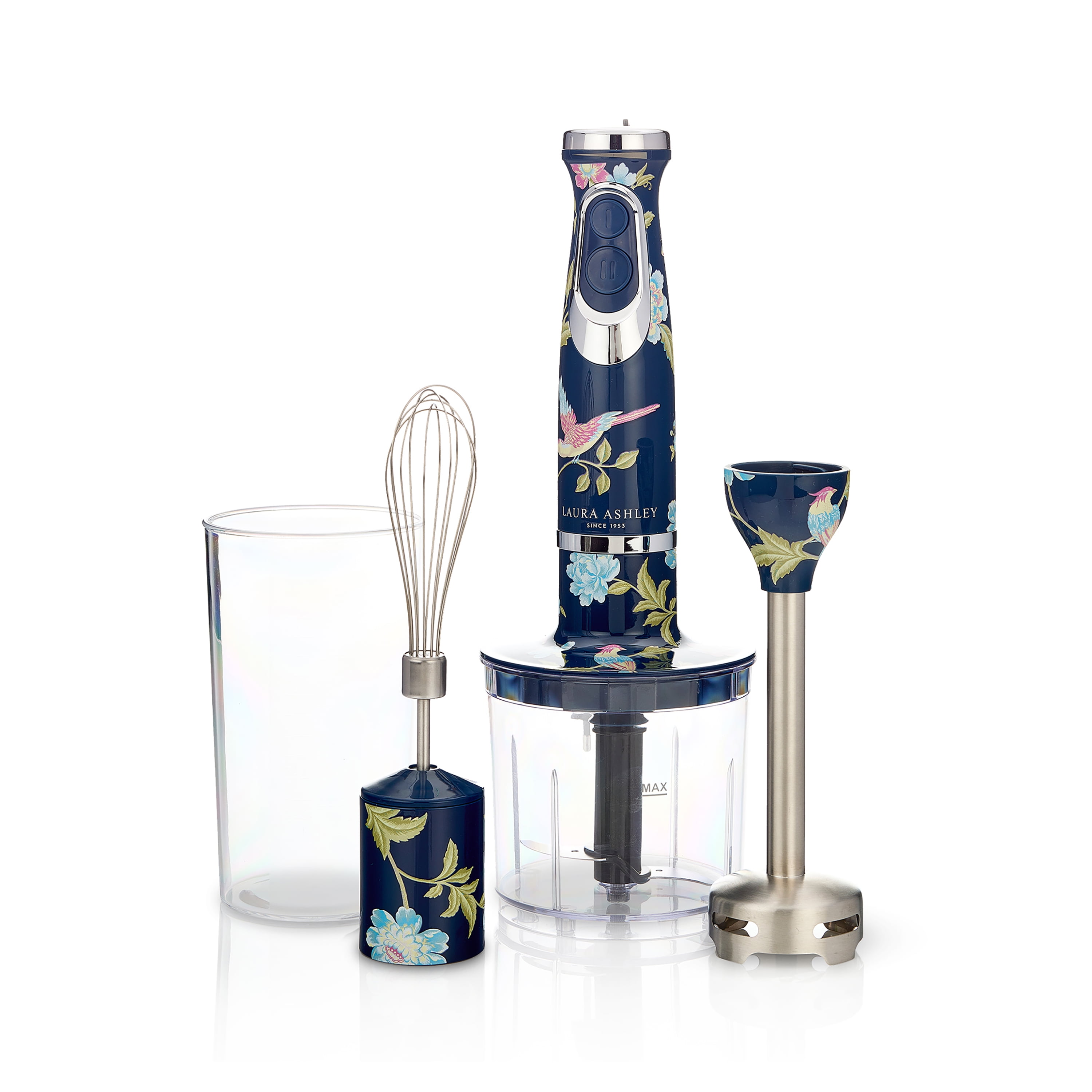 VQ - Laura Ashley 500-watt Hand Blender 4-in-1 Set - Elveden Navy ...