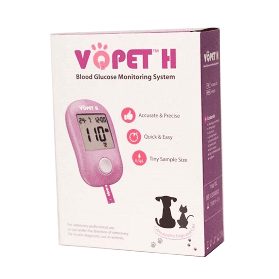 VQPET Blood Glucose Monitor for Cats and Dogs, Starter Kit, Reliable ...