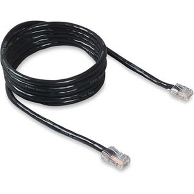 VQ9575 25 ft. Cat5E UTP RJ45 Male-Male Cable - Black - Walmart.com