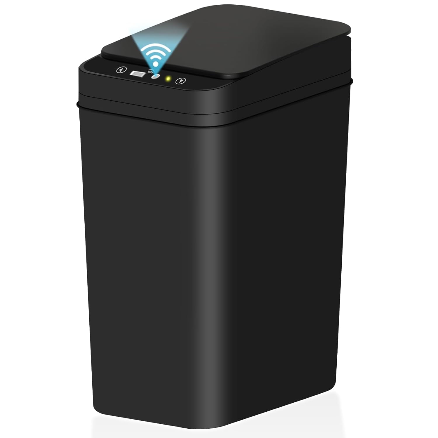 VQJTCVLY Bathroom Small Trash Can with Lid, 3.2 Gallon Touchless ...