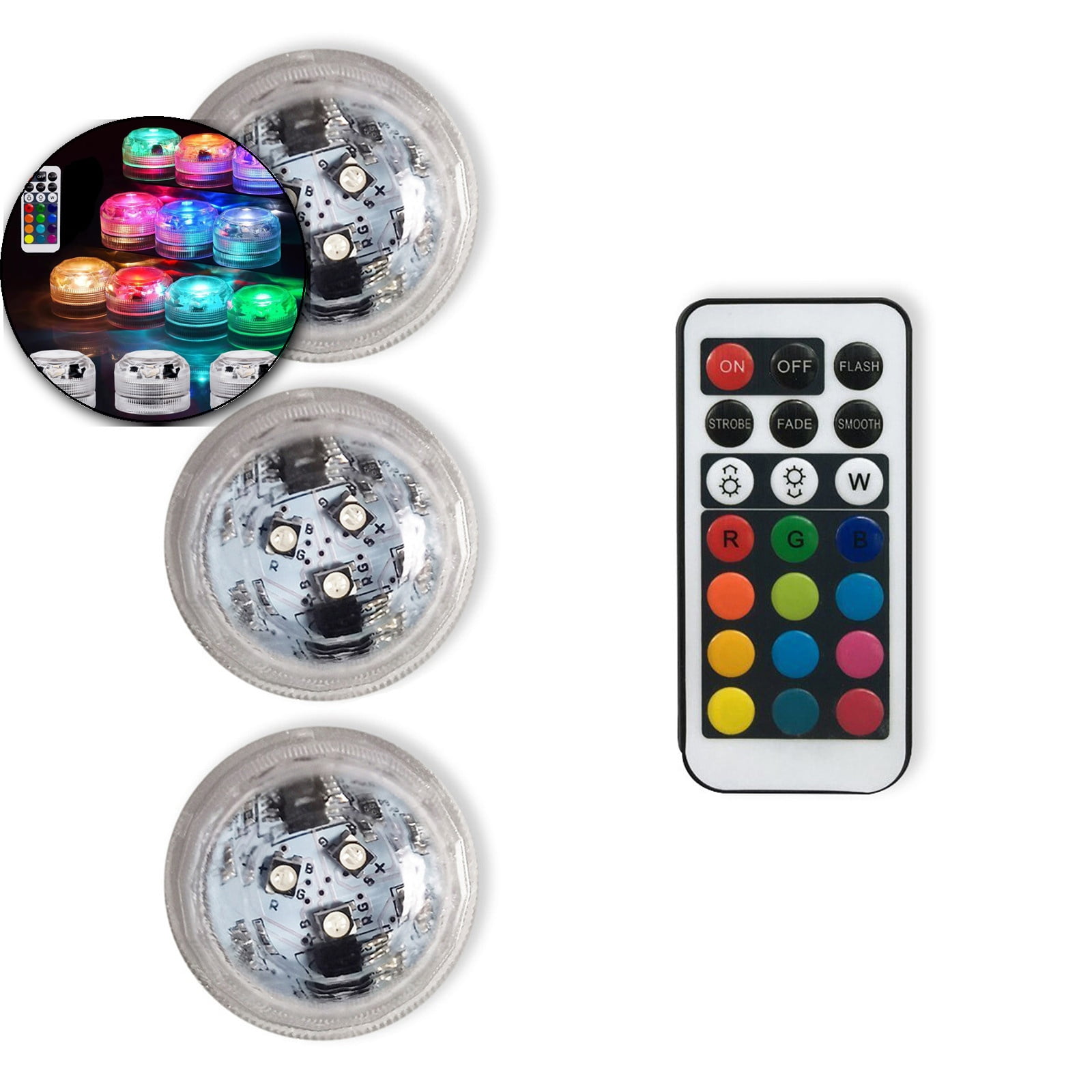 VQPeo 3 Pcs LED Lights for Home and Outdoor - Bedroom LED Lights ...