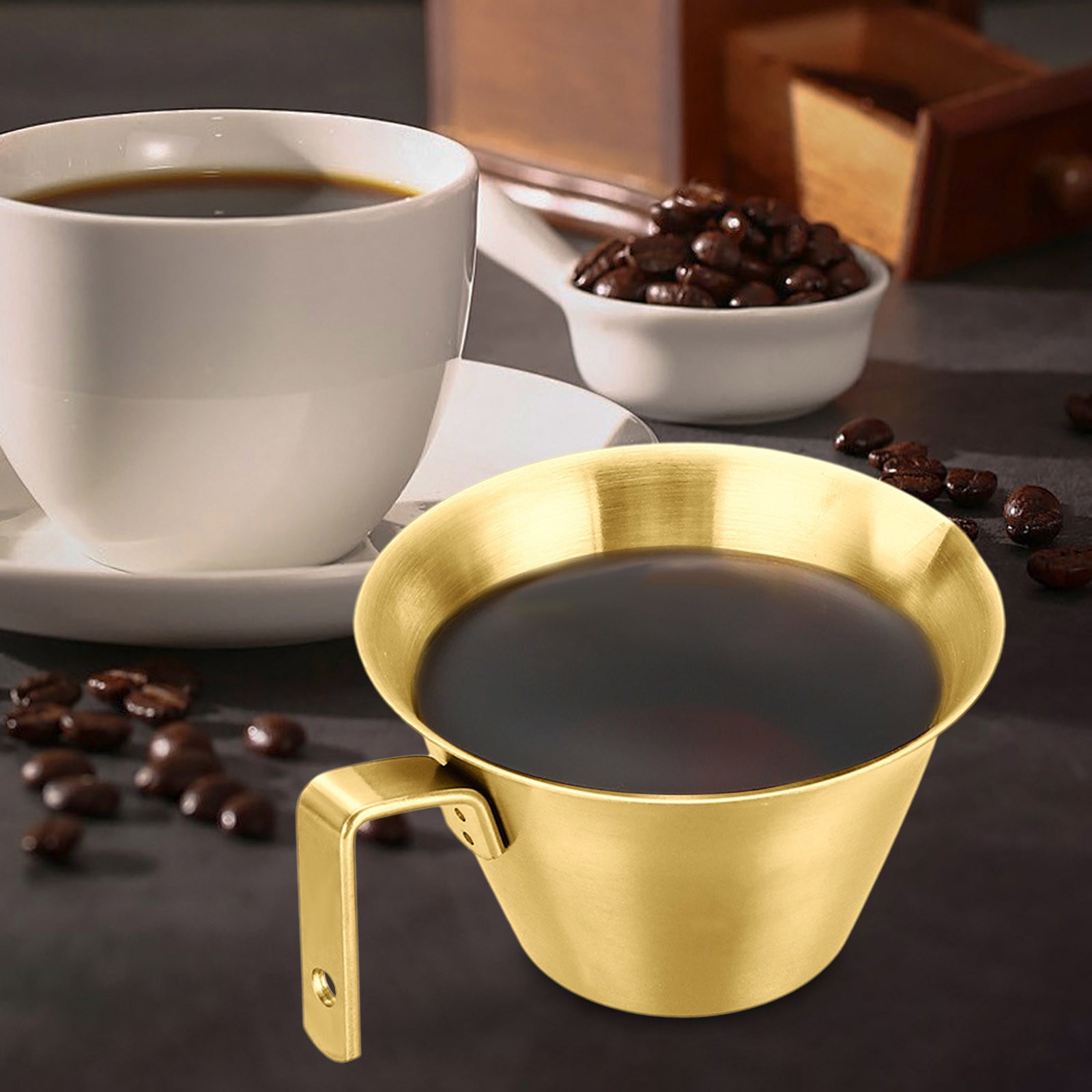 VQPeo 304 Stainless Steel Measuring Cup 100ml with Scale, Small ...