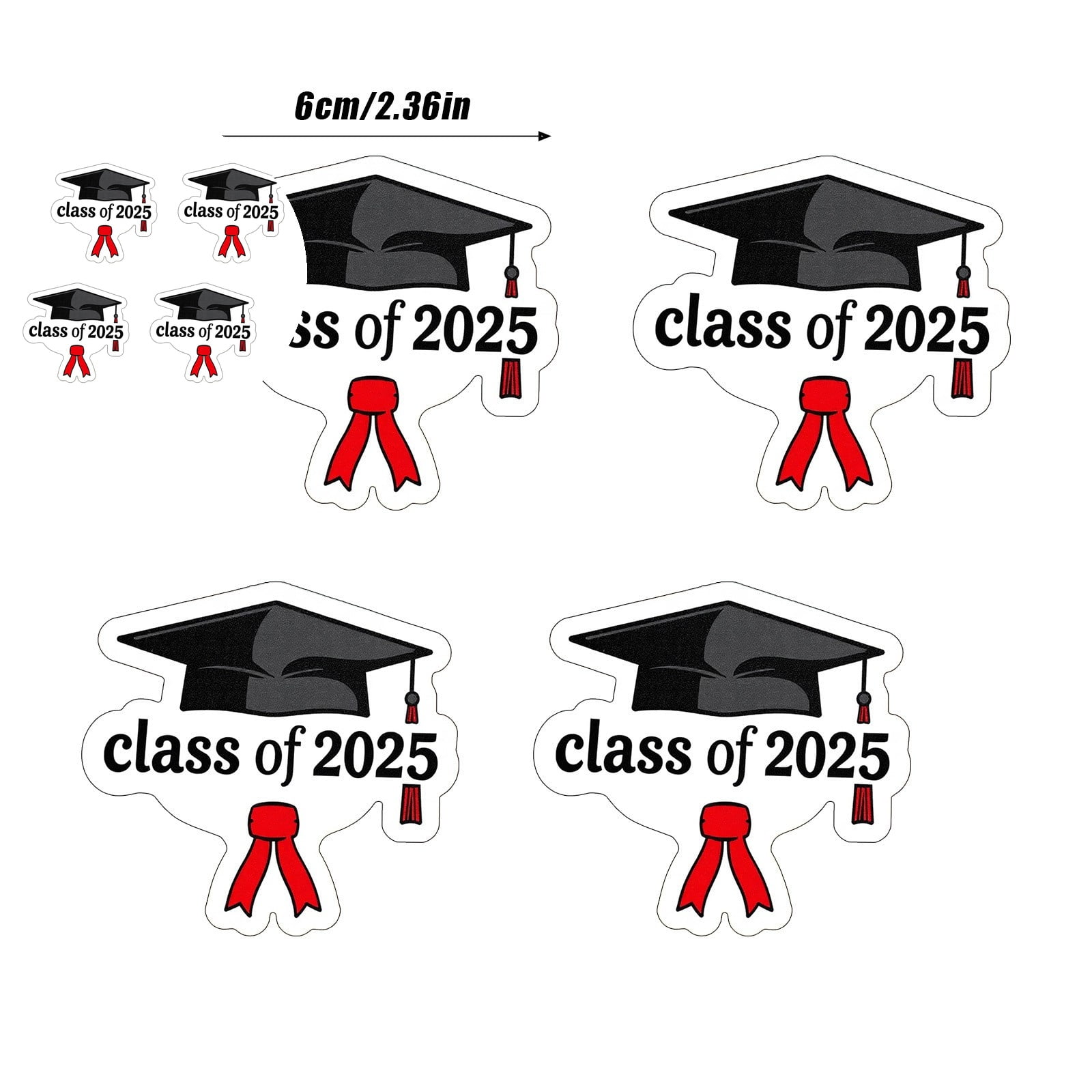 VQPeo 4 Pcs Graduation Stickers 2025 Stickers for Graduation ...