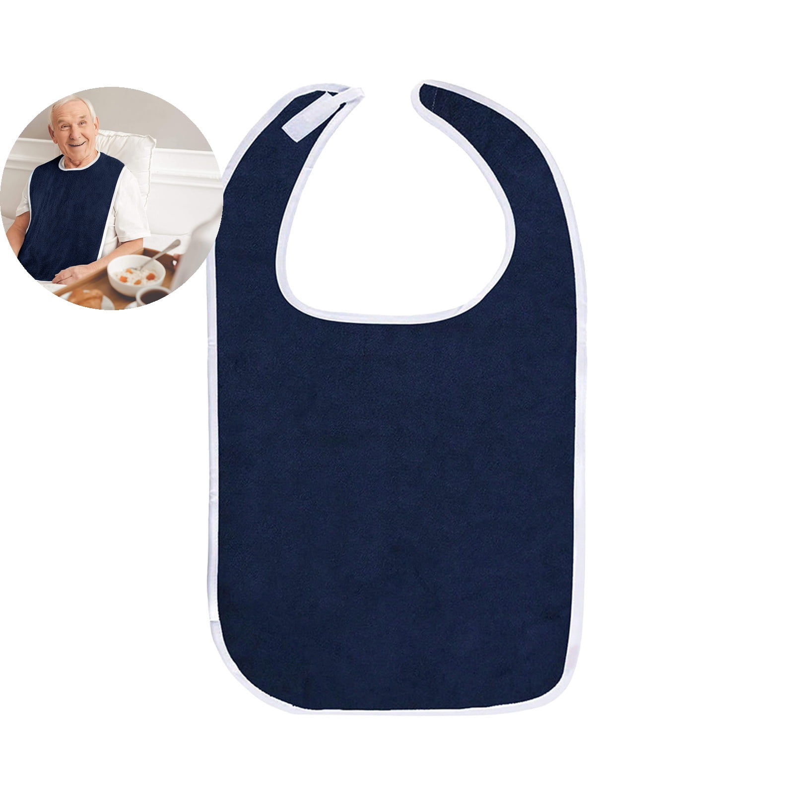 VQPeo Adult Bibs for Men & Women - Reusable Eating Protection Cloths ...