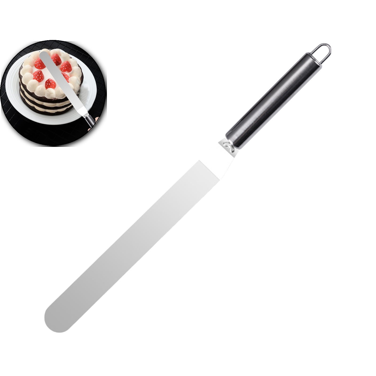VQPeo Angled Icing Spatula, Stainless Steel Offset Spatula, Cake ...