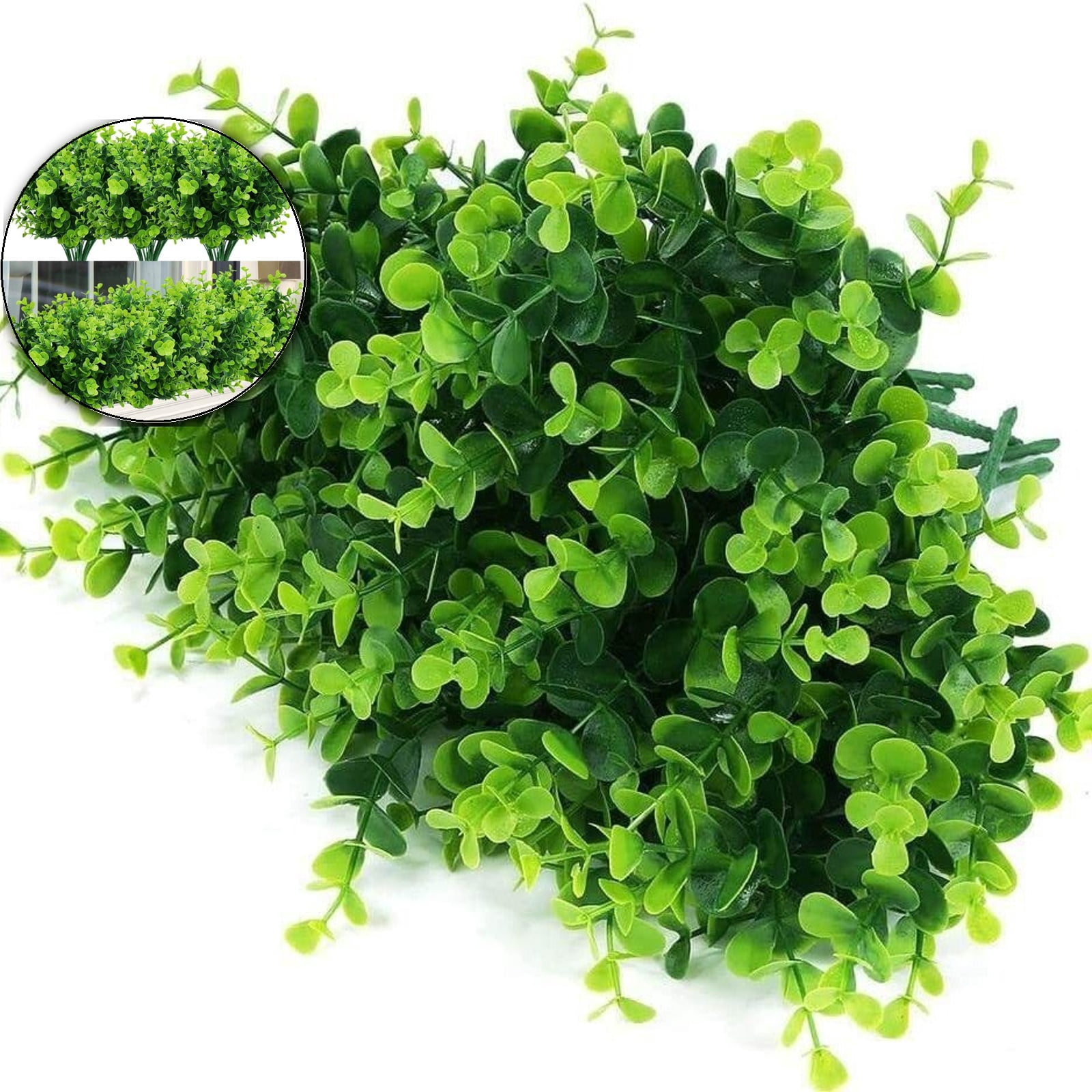 VQPeo Artificial Fake Grass Plants Flowers Faux Plastic Wheat Grass ...