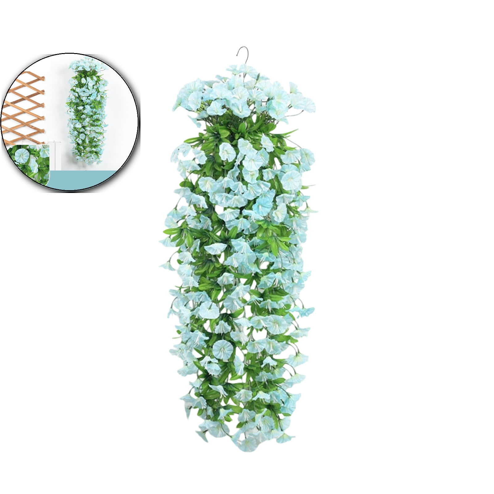 VQPeo Artificial Morning Glory Flowers for Spring Outdoor Hanging ...
