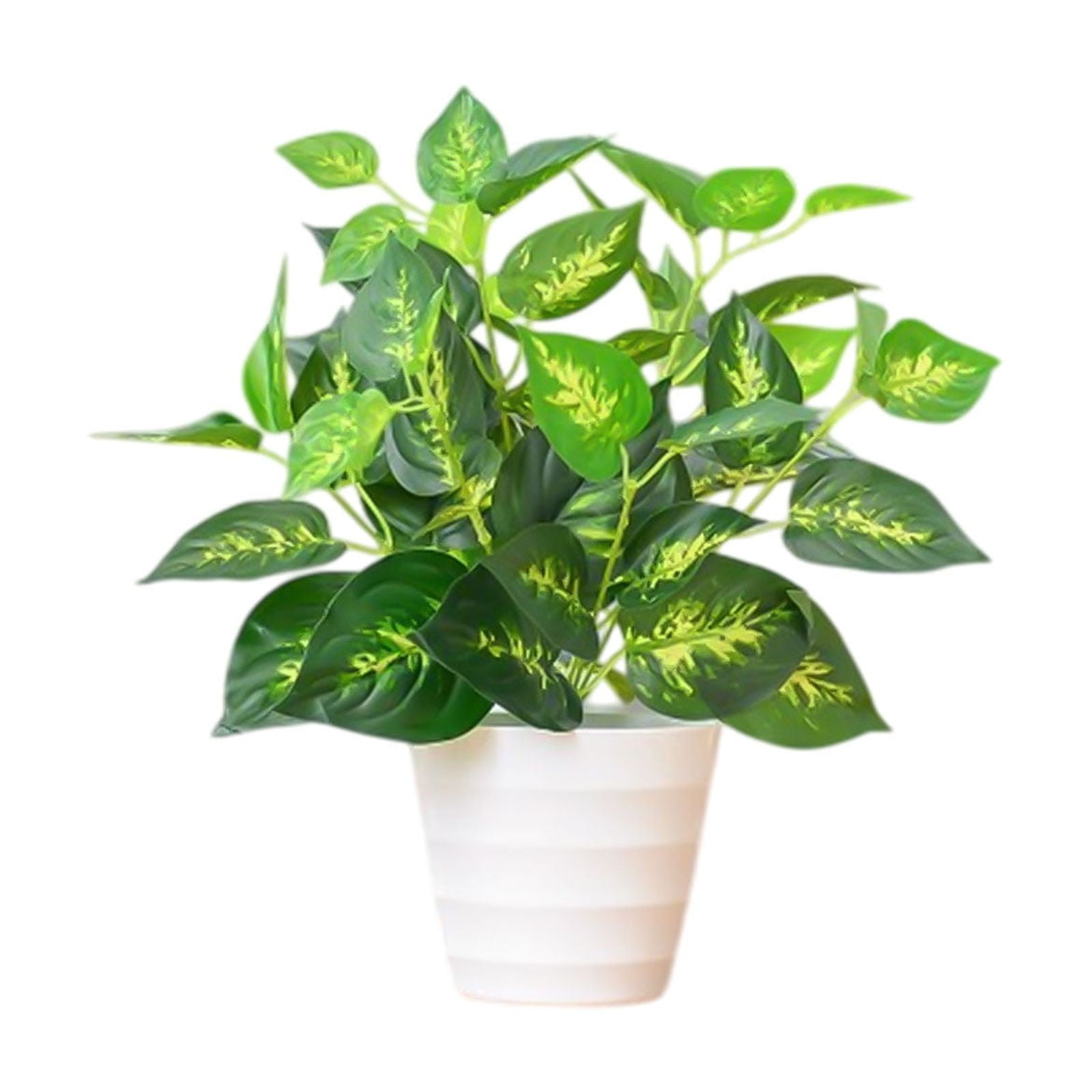 VQPeo Artificial Potted Green Plant – Realistic Fake Indoor Plant for ...