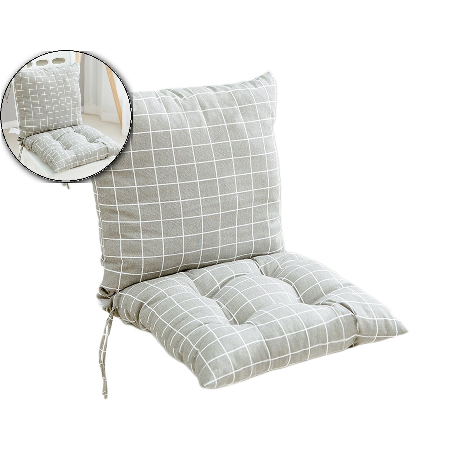 VQPeo Back Chair Cushions Thickened Office Chair Seat Cushion Indoor ...