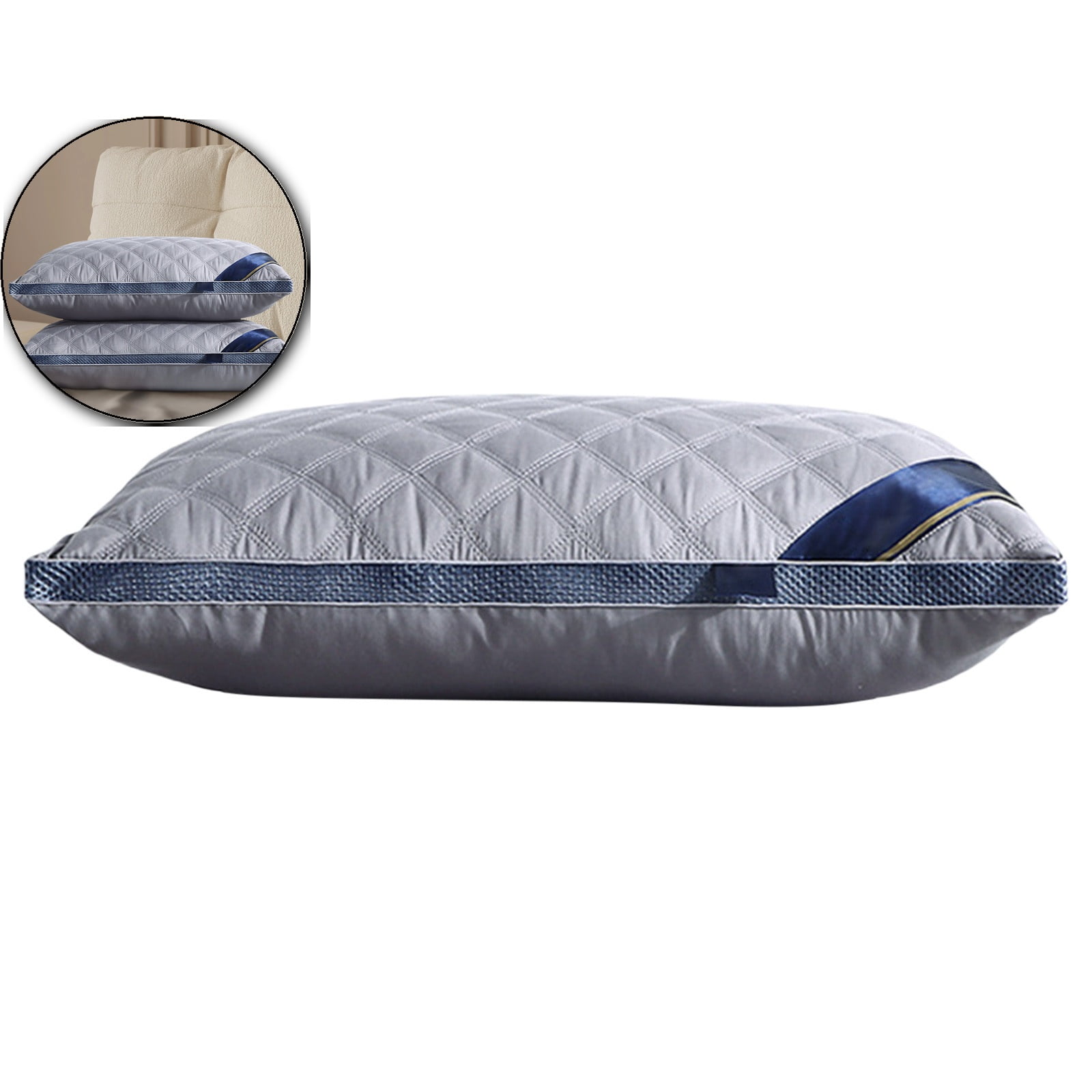 VQPeo Bed Pillow - Soft, Supportive Queen & King Size Options, Ideal ...