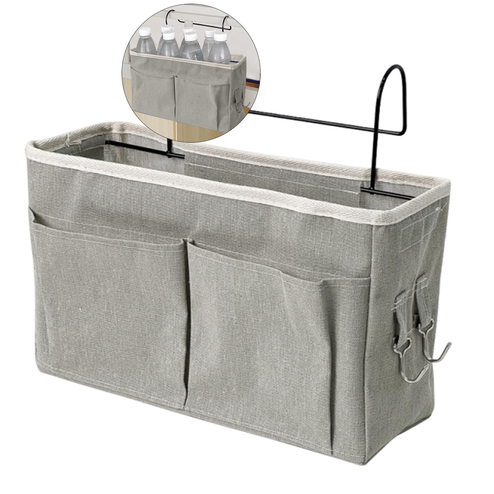 VQPeo Bedside Fabric Hanging Basket, Remote Pocket Organizer, Bedside ...