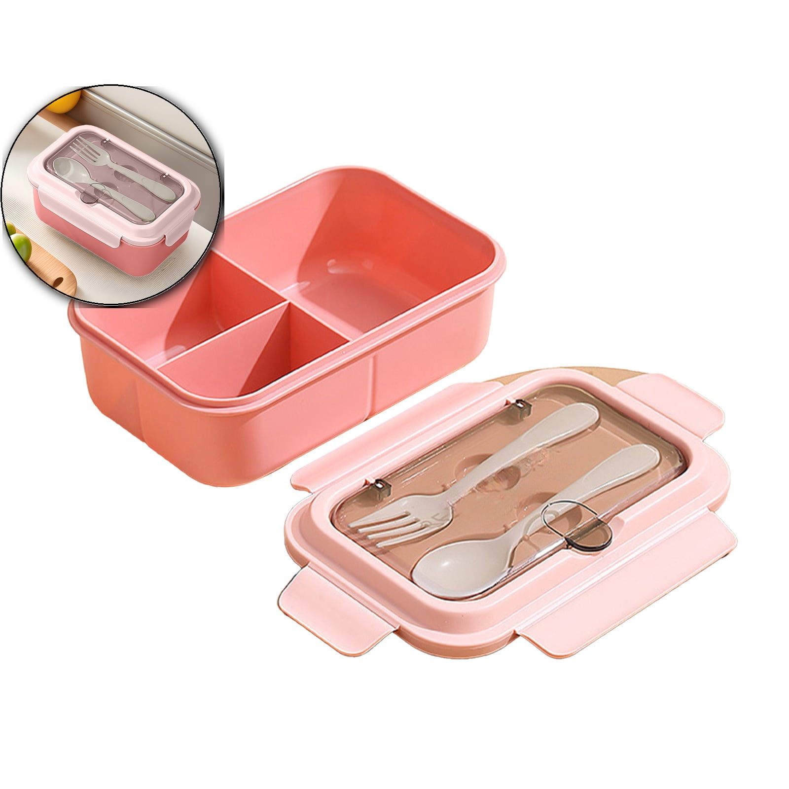 VQPeo Bento Box for Adult, Lunch Containers for Adults, LeakProof Lunch ...