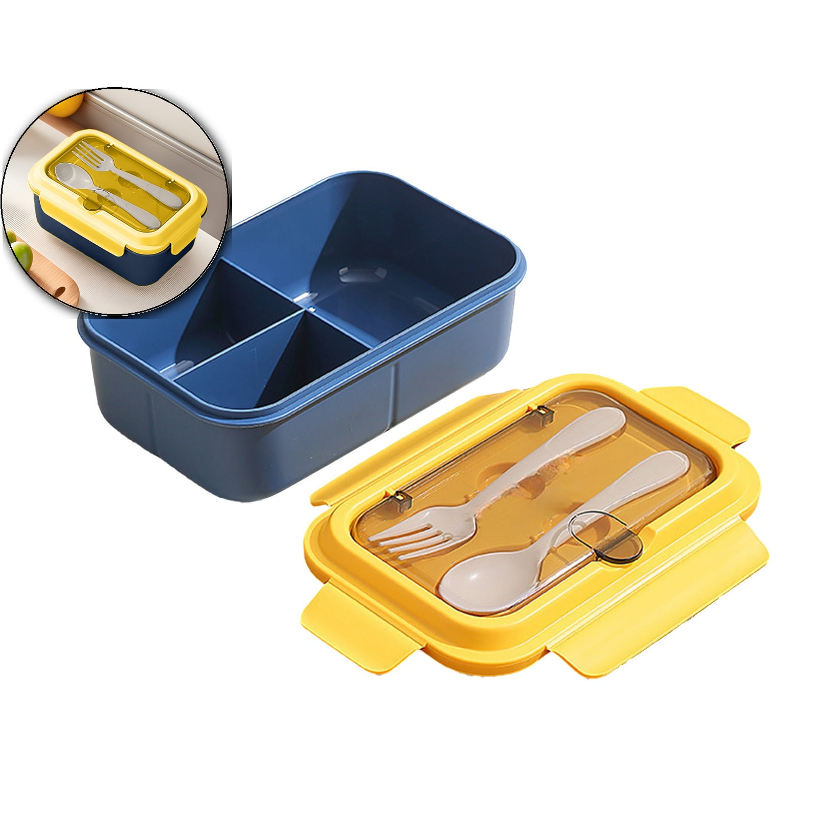 VQPeo Bento Box for Adult, Lunch Containers for Adults, LeakProof Lunch ...