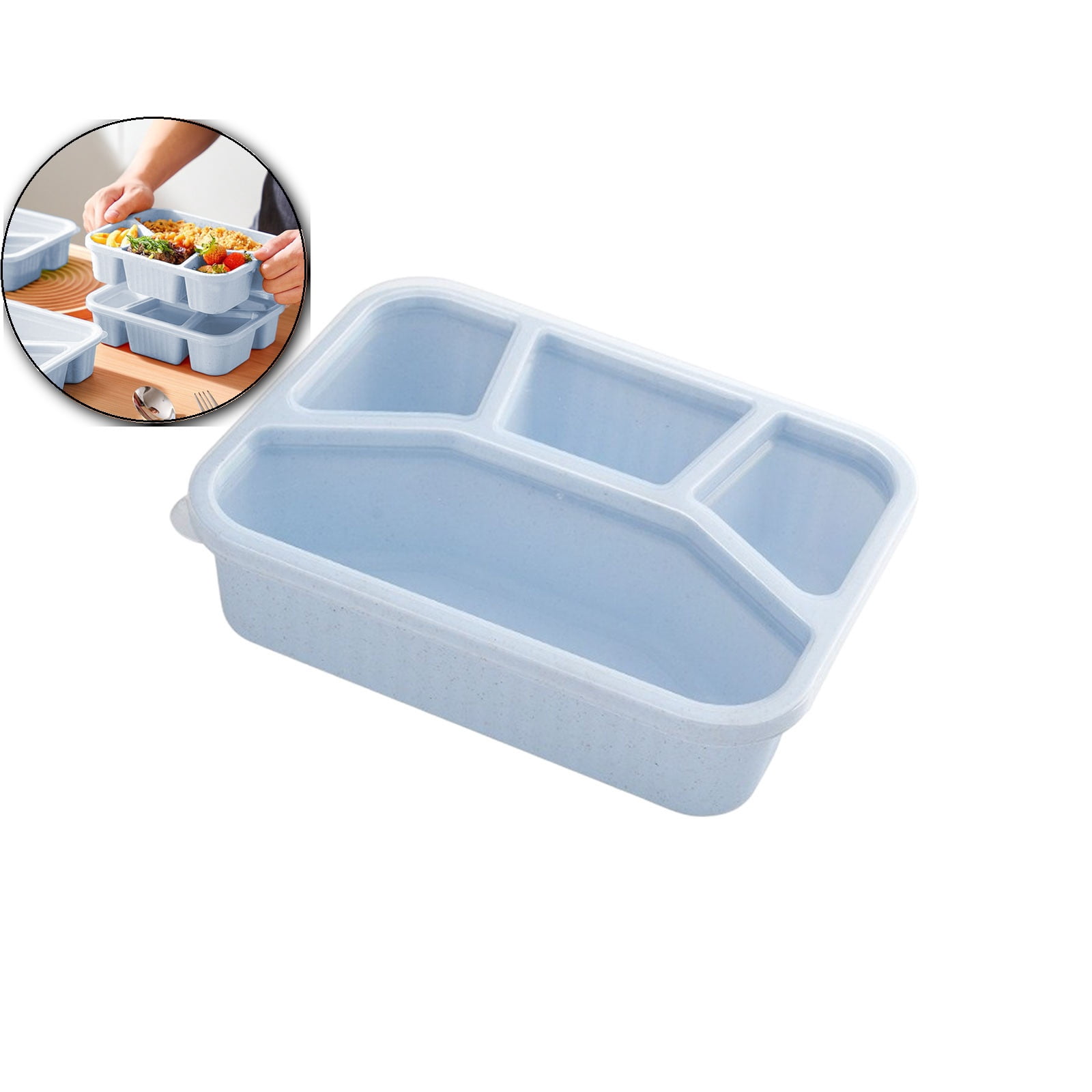 VQPeo Bento Lunch Box for Adults - 4 Compartment Design - Ideal Bento ...