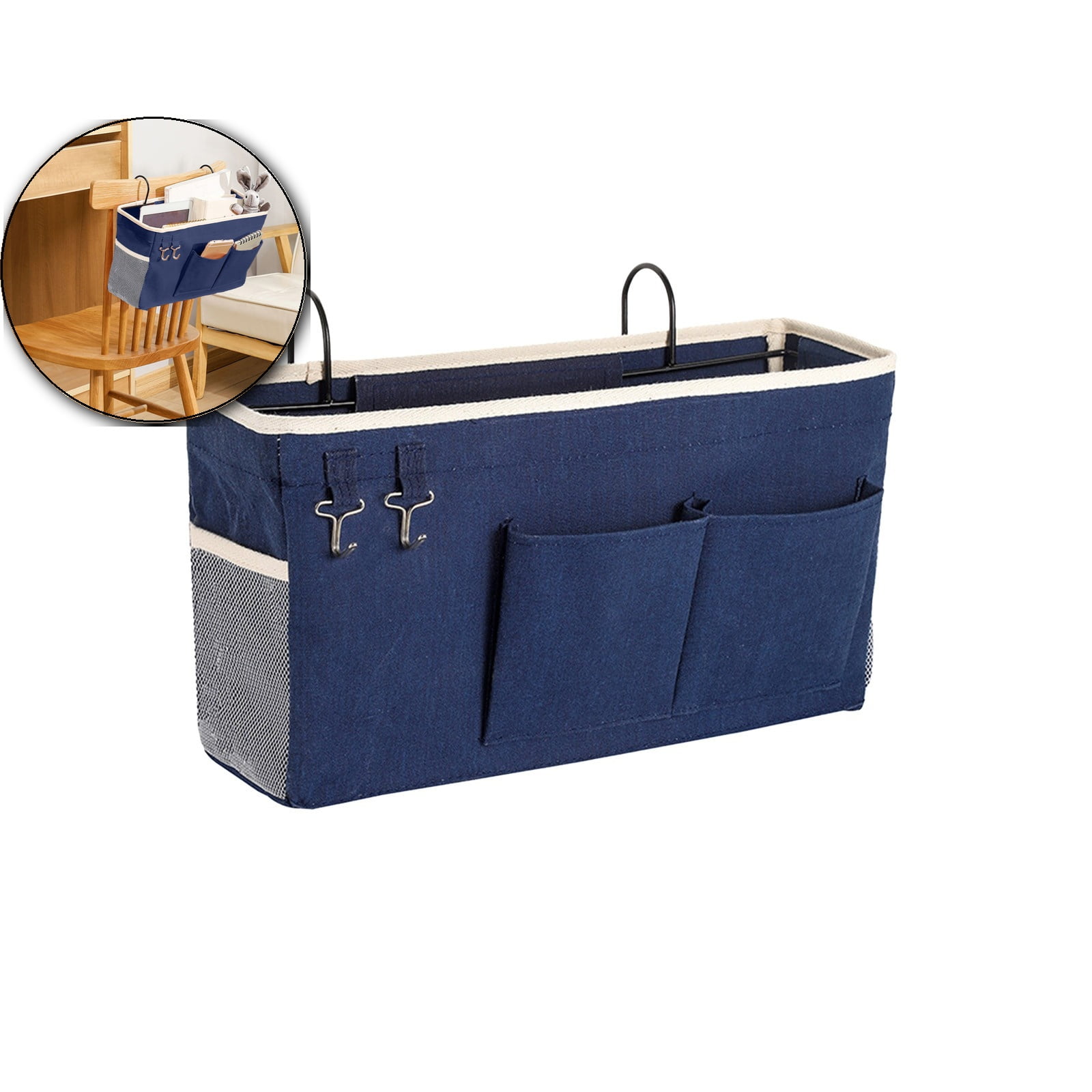 VQPeo Bunk Bed Hanging Basket, Multi-Pocket Fabric Storage Caddy ...