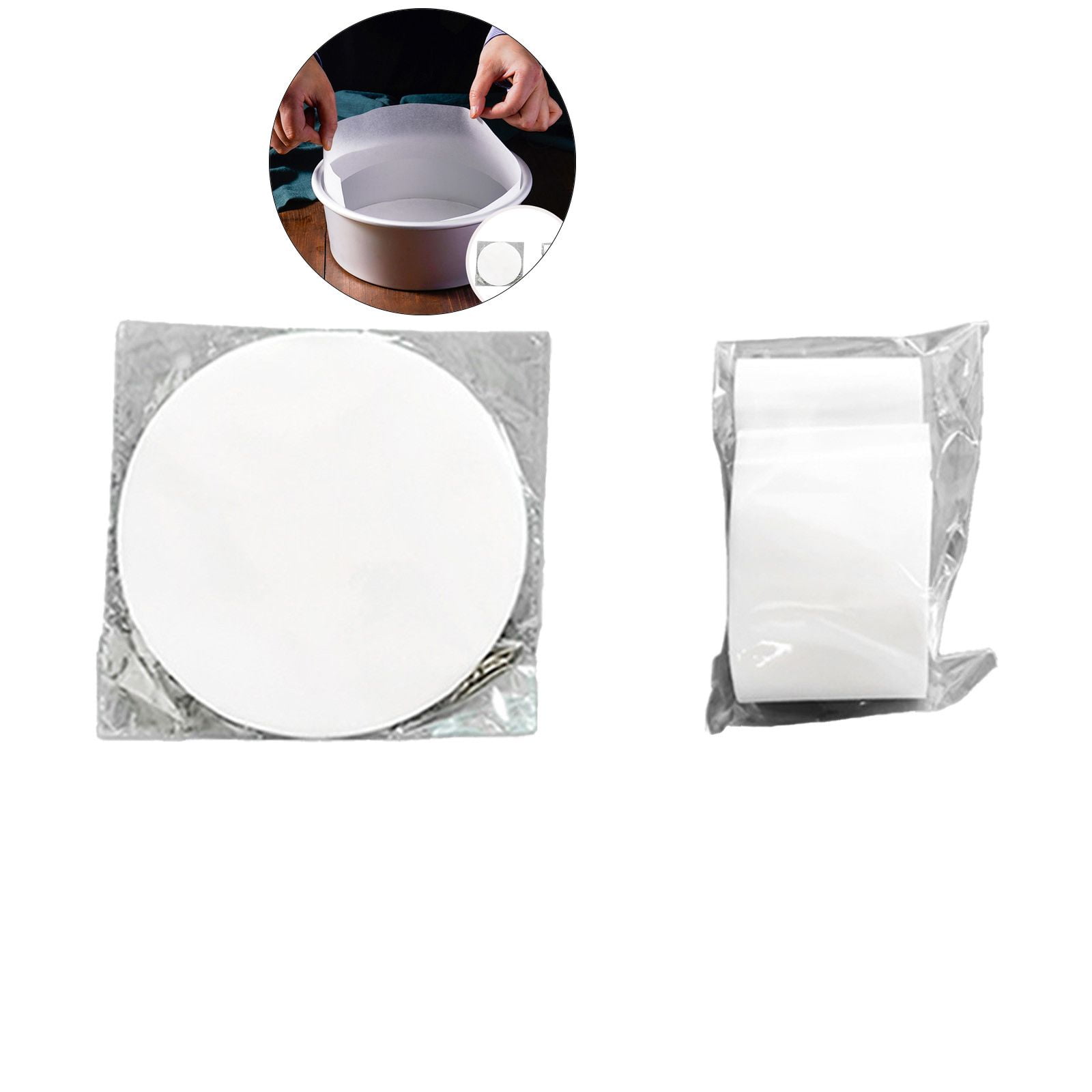 VQPeo Cake Pan Side Liners, 20x2.78 Inch Parchment Paper Strips for ...