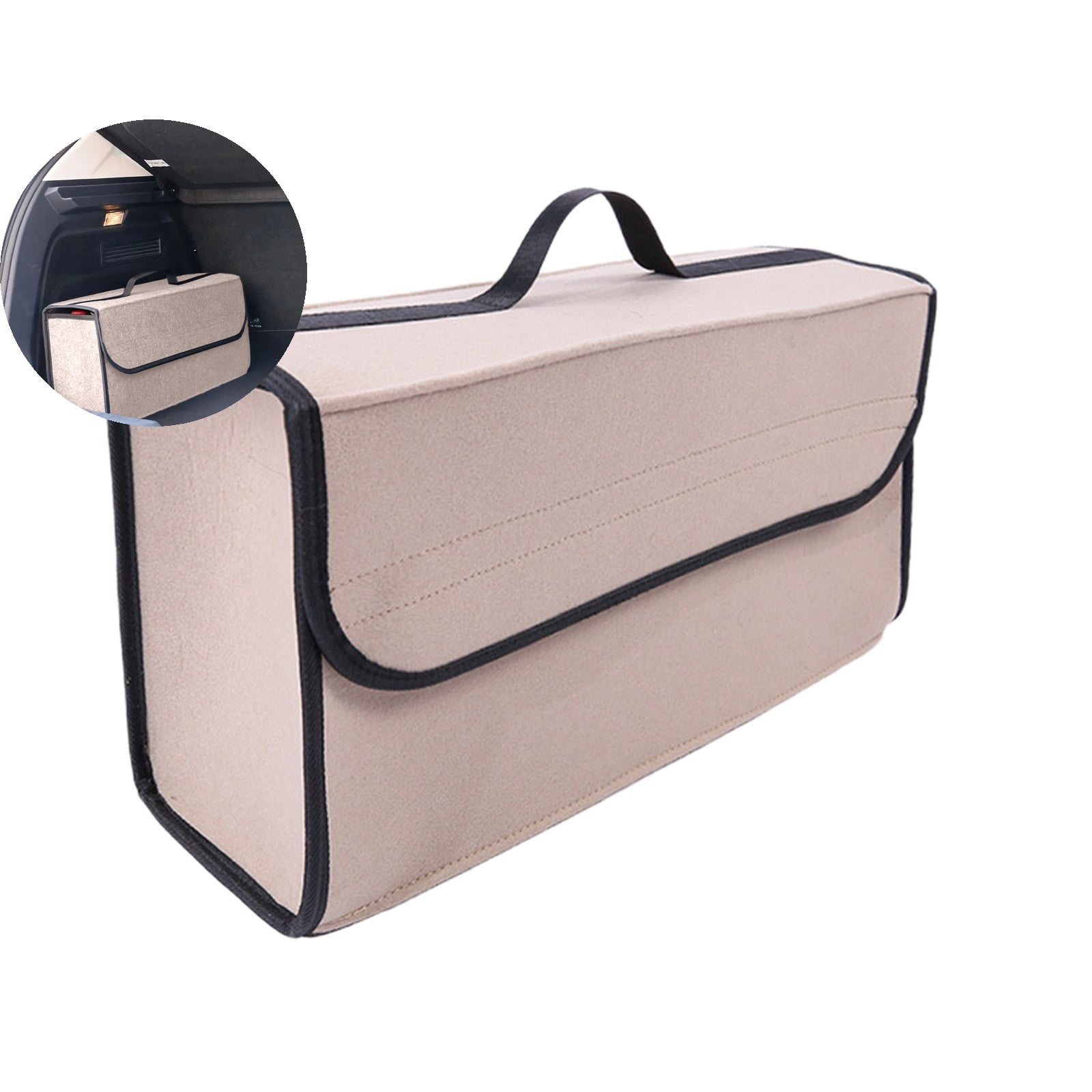 VQPeo Car Trunk Organizer Tote Bag, Small Collapsible Trunk Storage Box ...