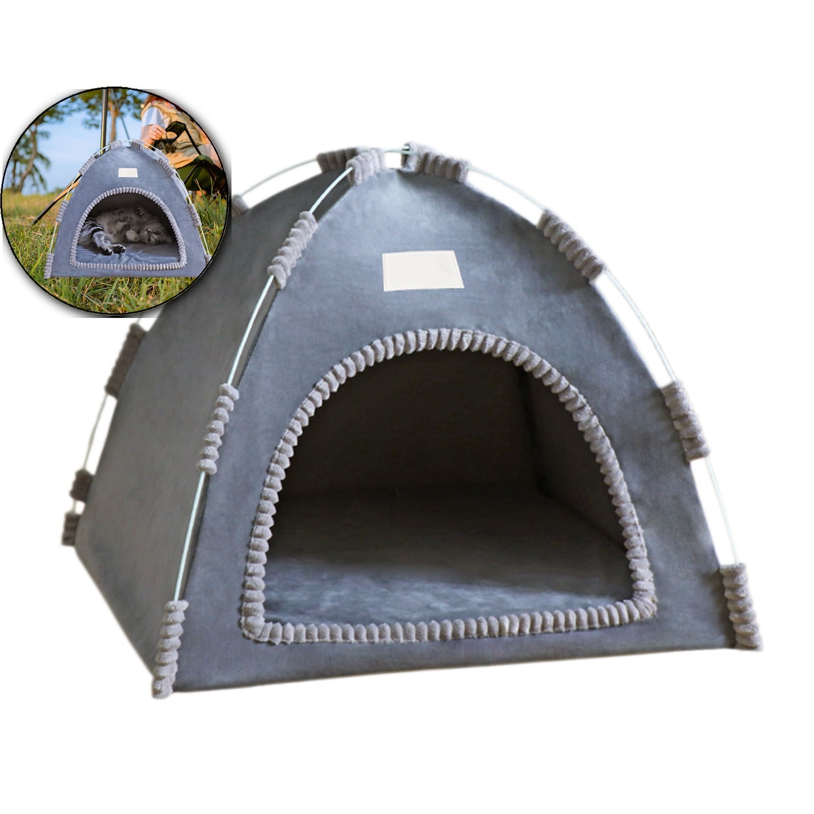 VQPeo Cat Bed Cave for Indoor, Suitable for Cat Dome Bed, Hideaway Bed ...