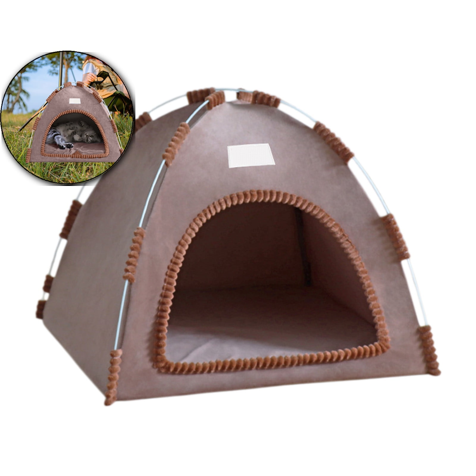 VQPeo Cat Bed Cave for Indoor, Suitable for Cat Dome Bed, Hideaway Bed ...