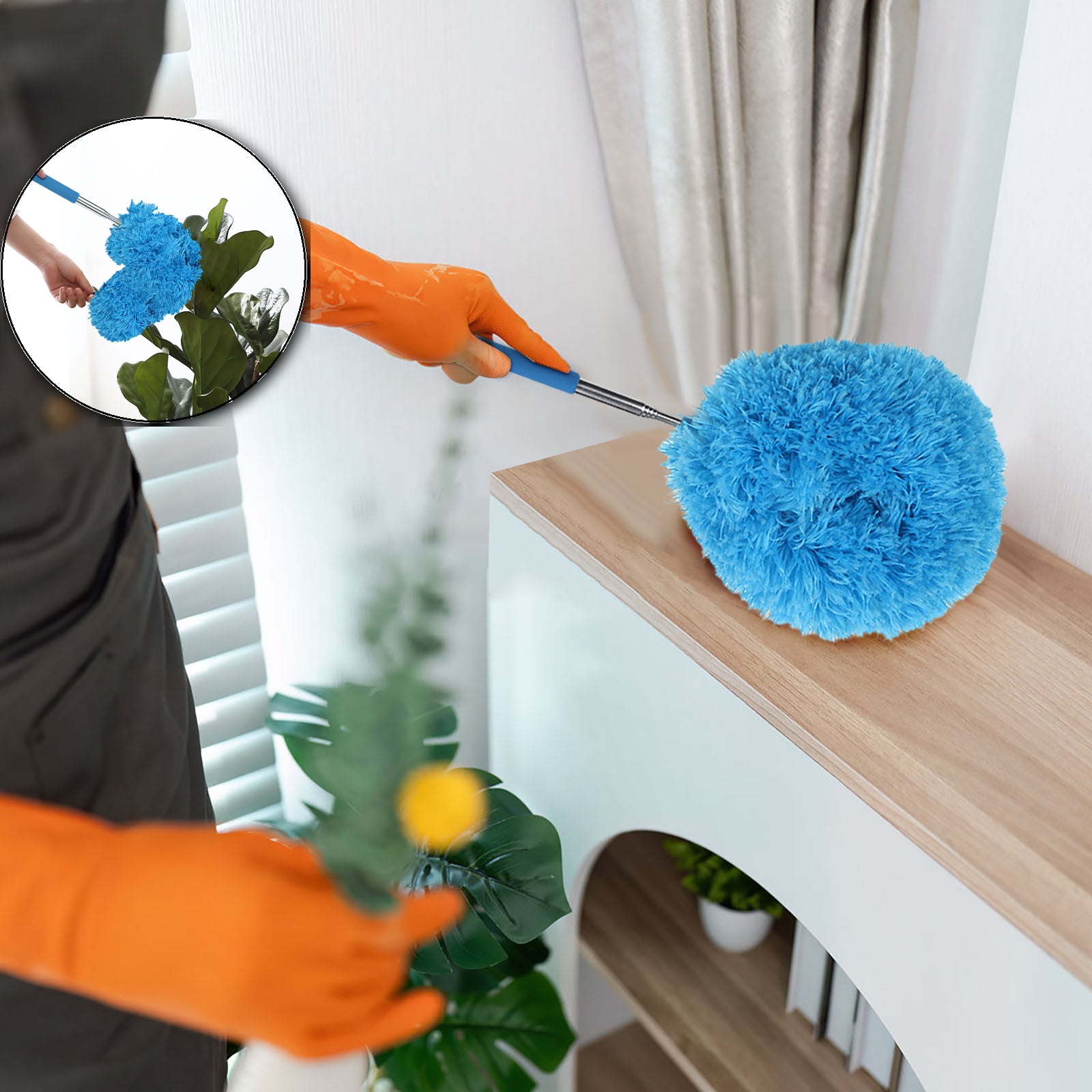 VQPeo Ceiling Fan Blade Cleaner, Extendable Duster for Walls ...