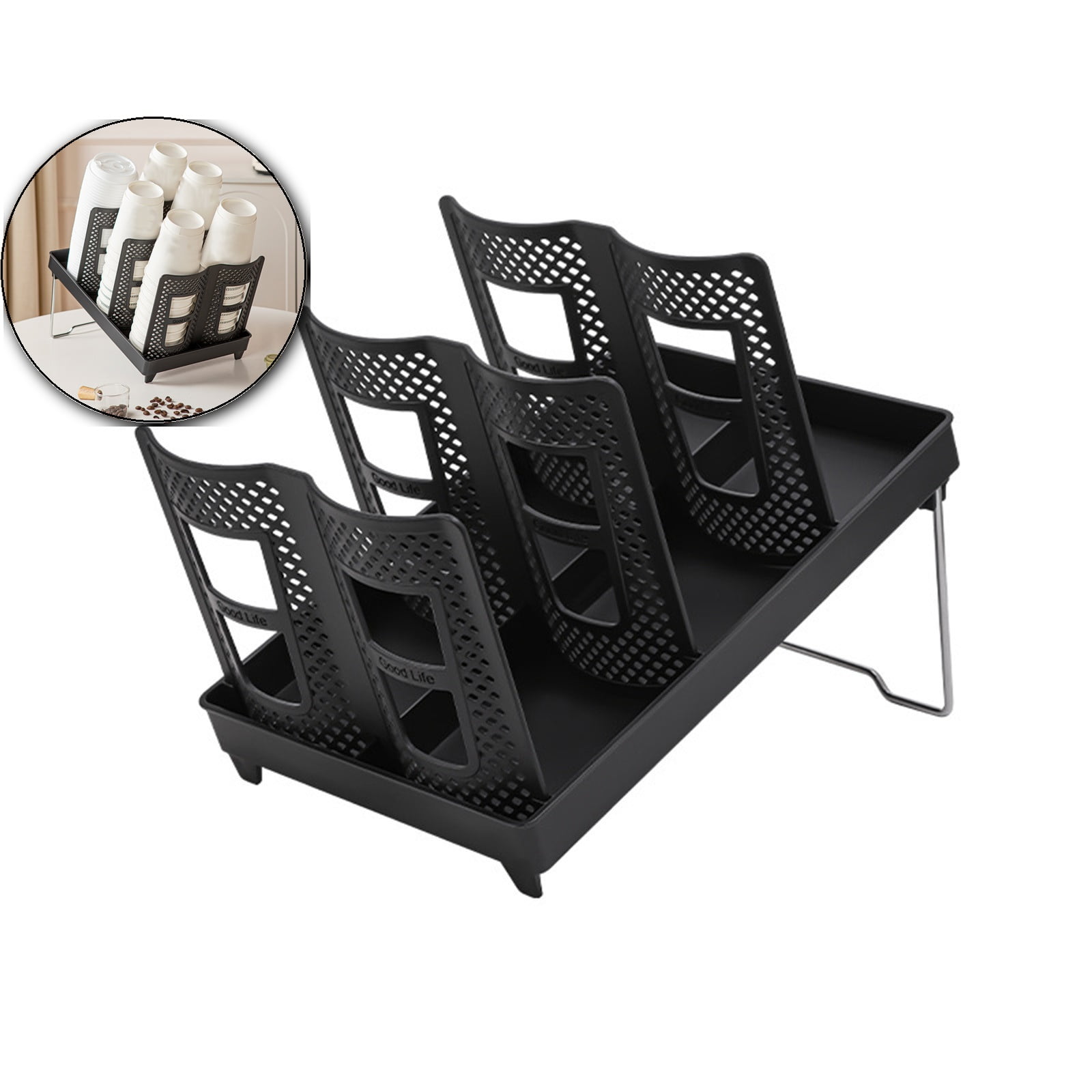 VQPeo Coffee Cup Holder, Disposable Paper Cup Holder with 3 ...