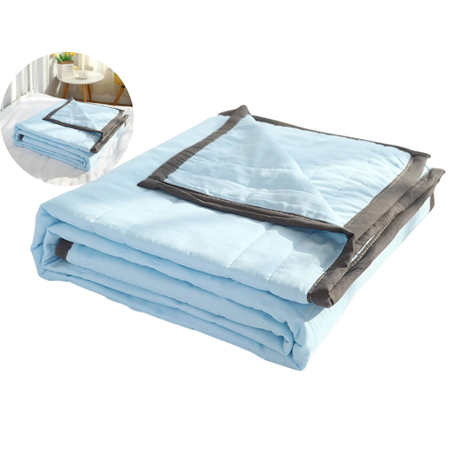 VQPeo Double-Sided Breathable Cotton Cooler Quilt for Hot Sleepers ...