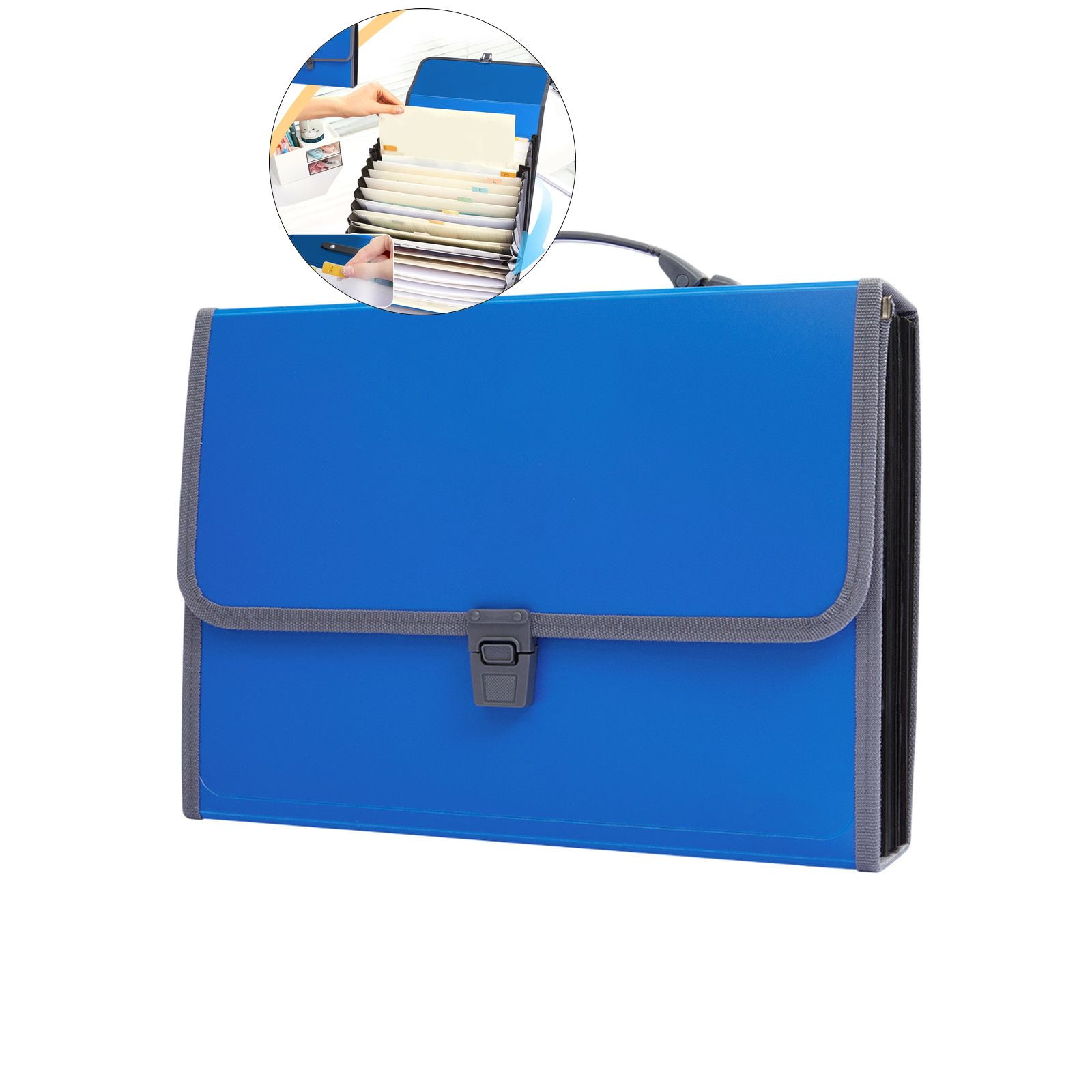 VQPeo Expandable Accordion File Folder for Letter/A4 Paper - Portable ...