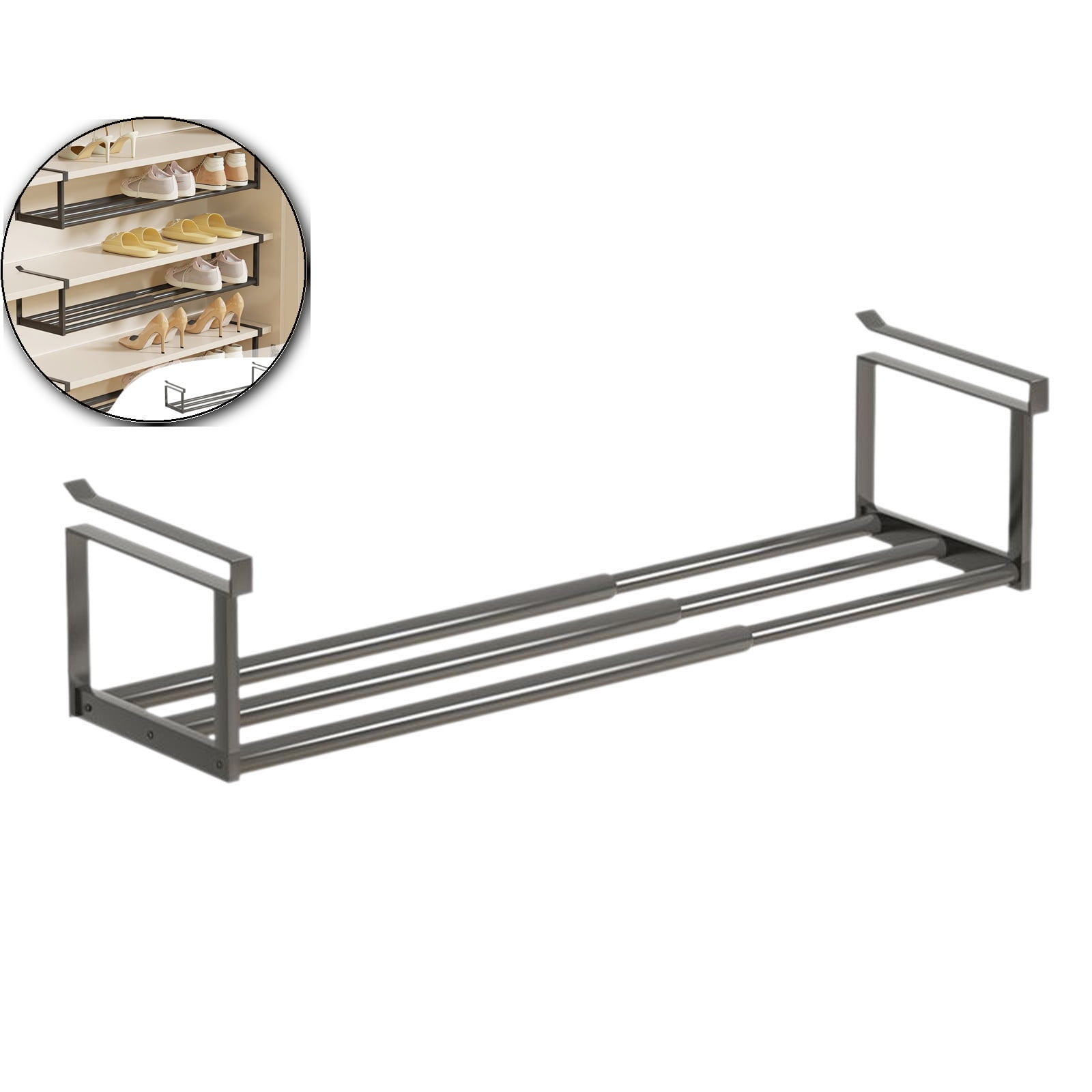 VQPeo Expandable Shoe Rack Organizer - Adjustable Shoe Rack & Under ...