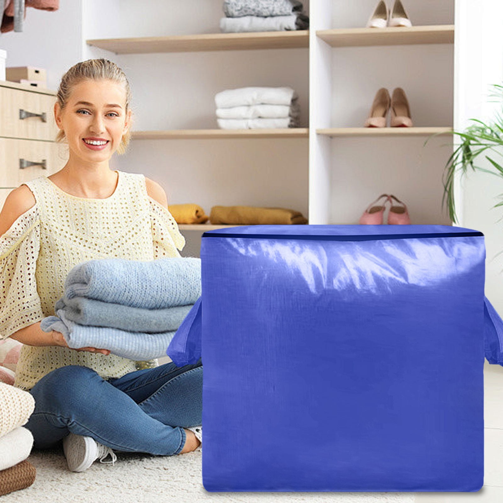 VQPeo Extra Large Heavy Duty Storage Bag with Reinforced Handles ...