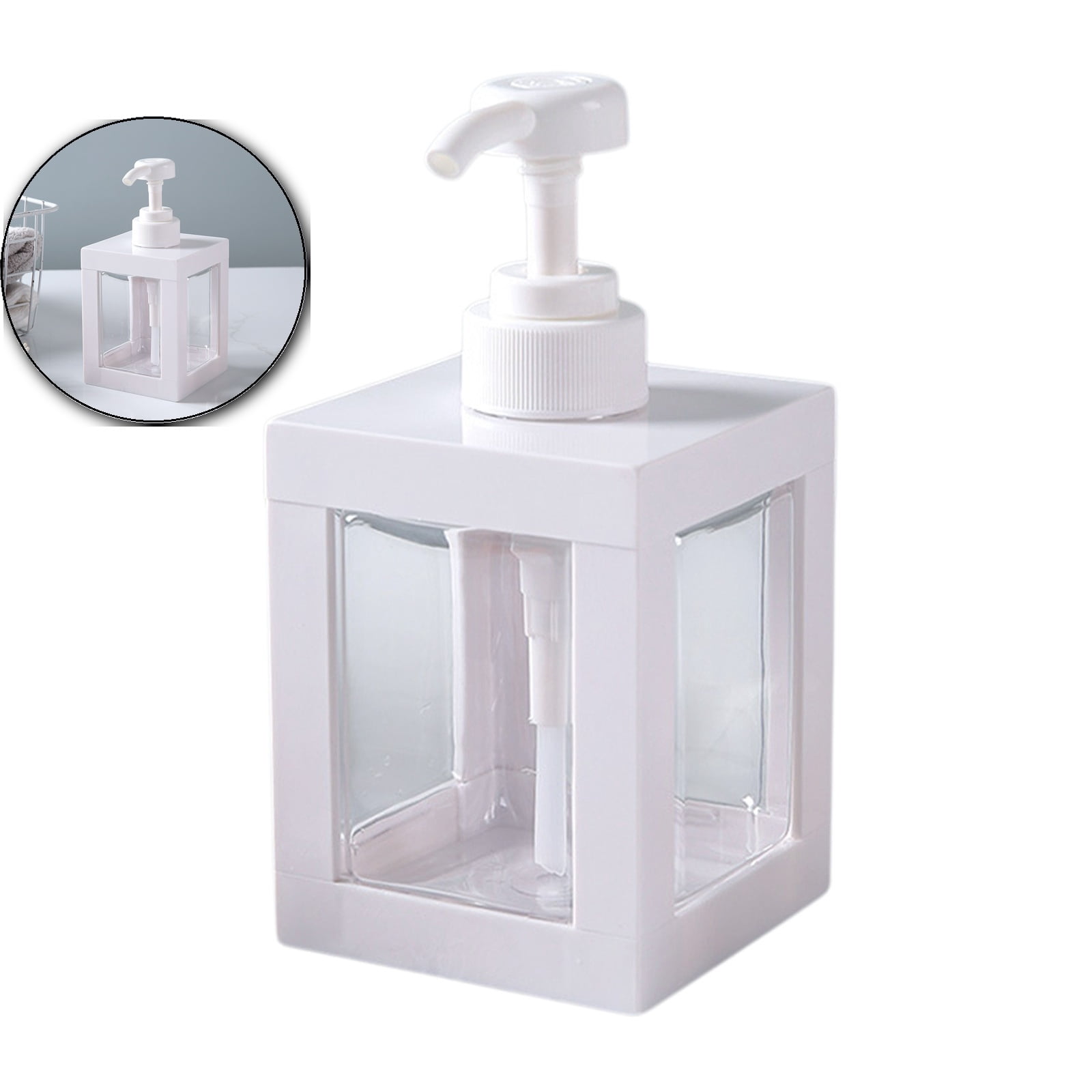 VQPeo High Capacity Body Wash Bottles Plastic Pump Bottle Dispenser for ...