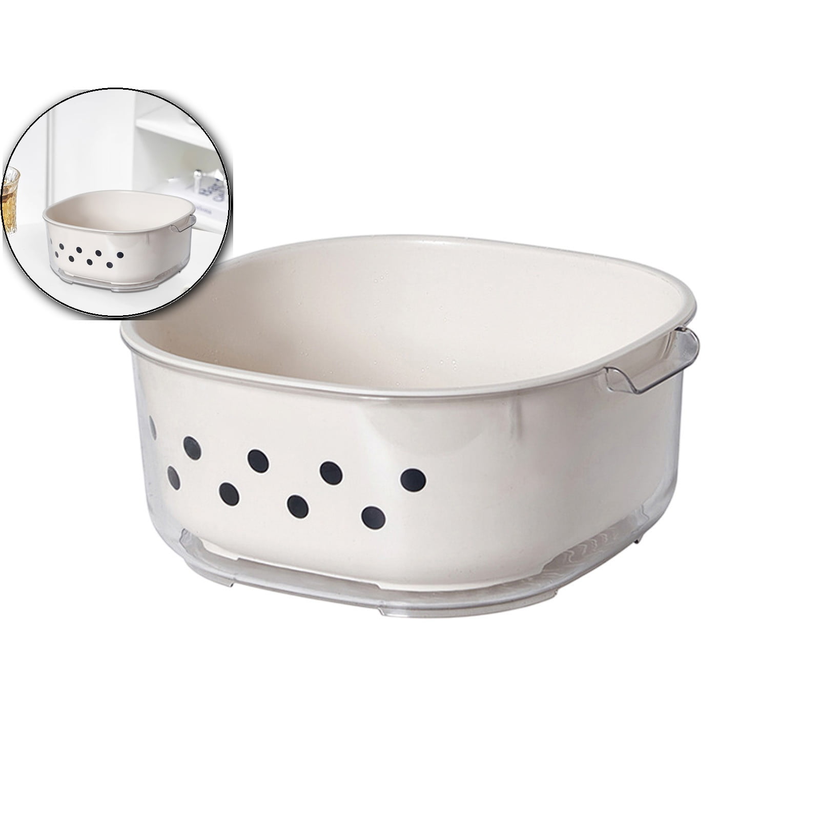 VQPeo Kitchen Colanders Bowl | Large Capacity Fruit & Vegetable ...