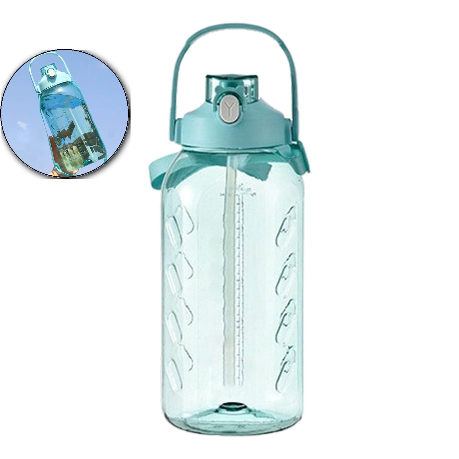 VQPeo Large Plastic Sports Jug, Leakproof Portable Water Bottle, 2200ml ...