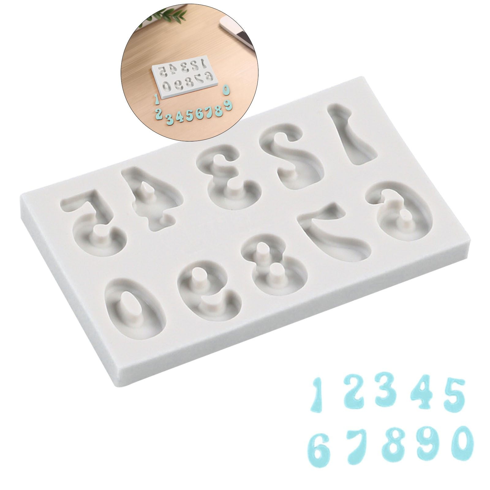 VQPeo Letters & Numbers Silicone Mold Set for DIY Crafts - Ideal for ...