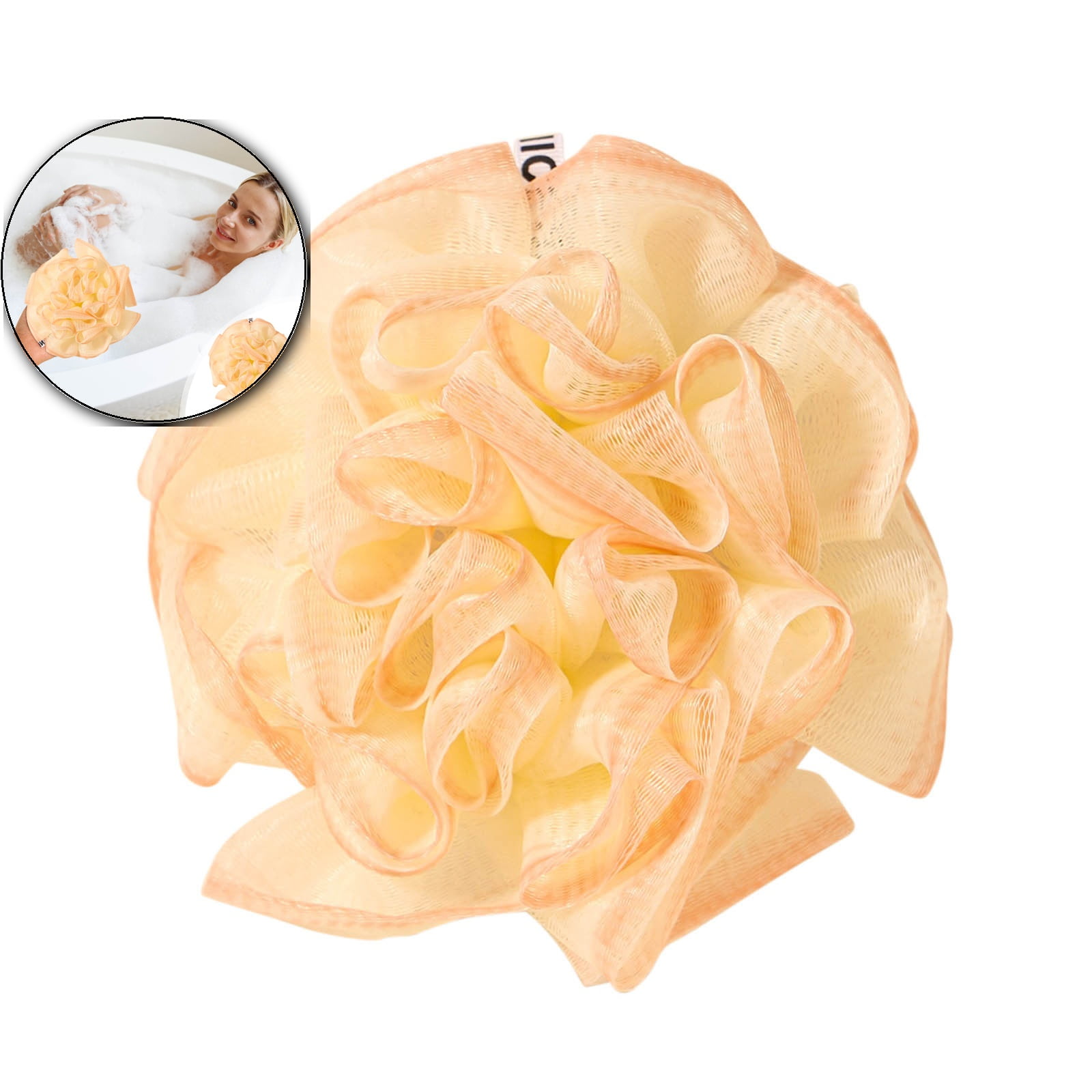 VQPeo Loofah Bath Sponge Shower Loofahs, Soft Loofa Exfoliating Body ...
